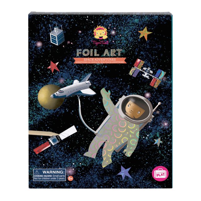 Tiger Tribe: Foil Art - Space Adventures - Activity Set, Foil Sheets ...