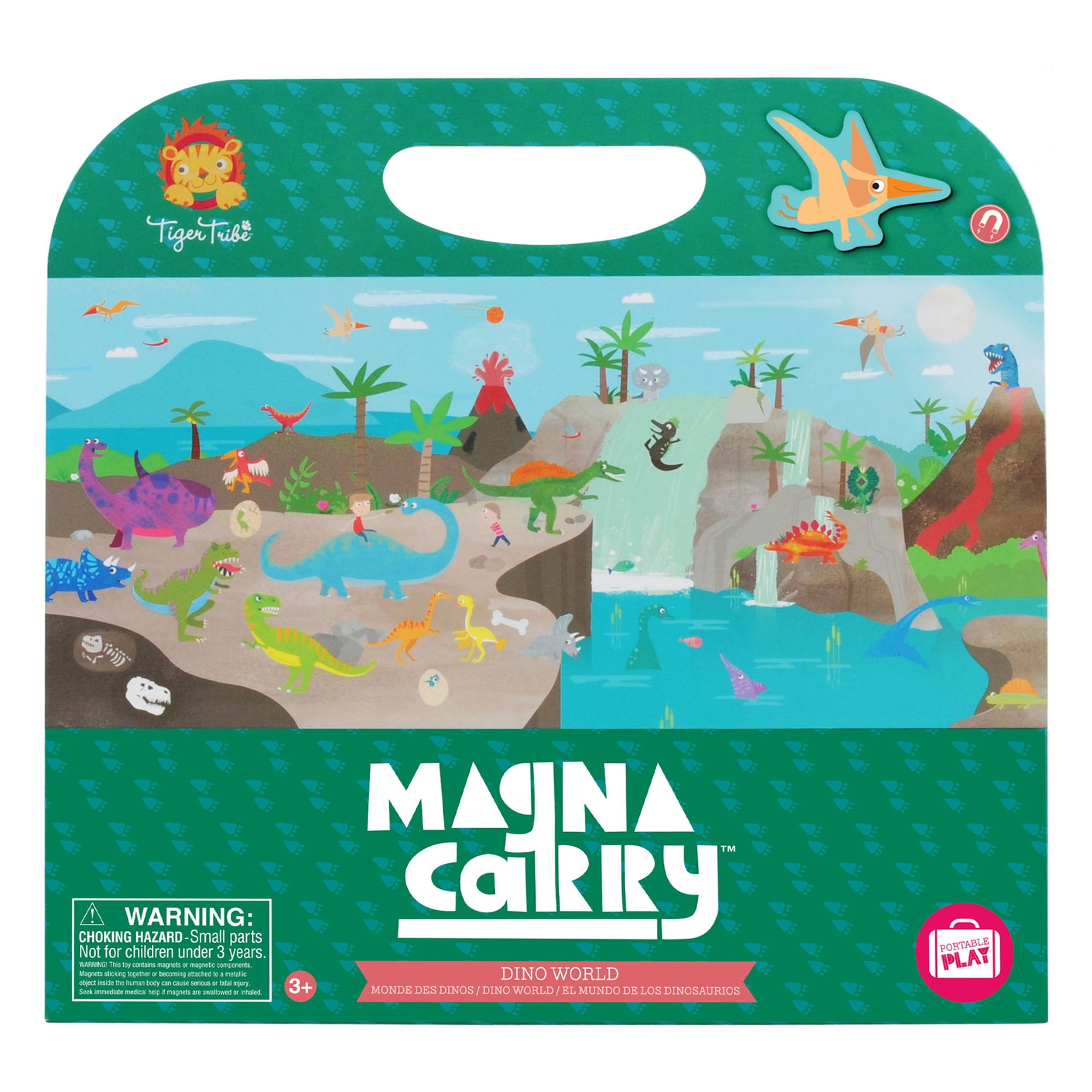 Tiger Tribe: Magna Carry - Dino World - Fold Out Magnetic Play Scene ...