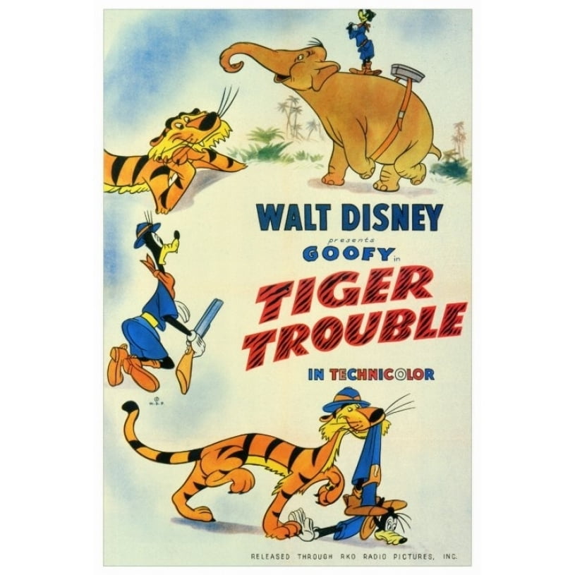 Tiger Trouble Movie Poster Print (27 x 40) - Walmart.com