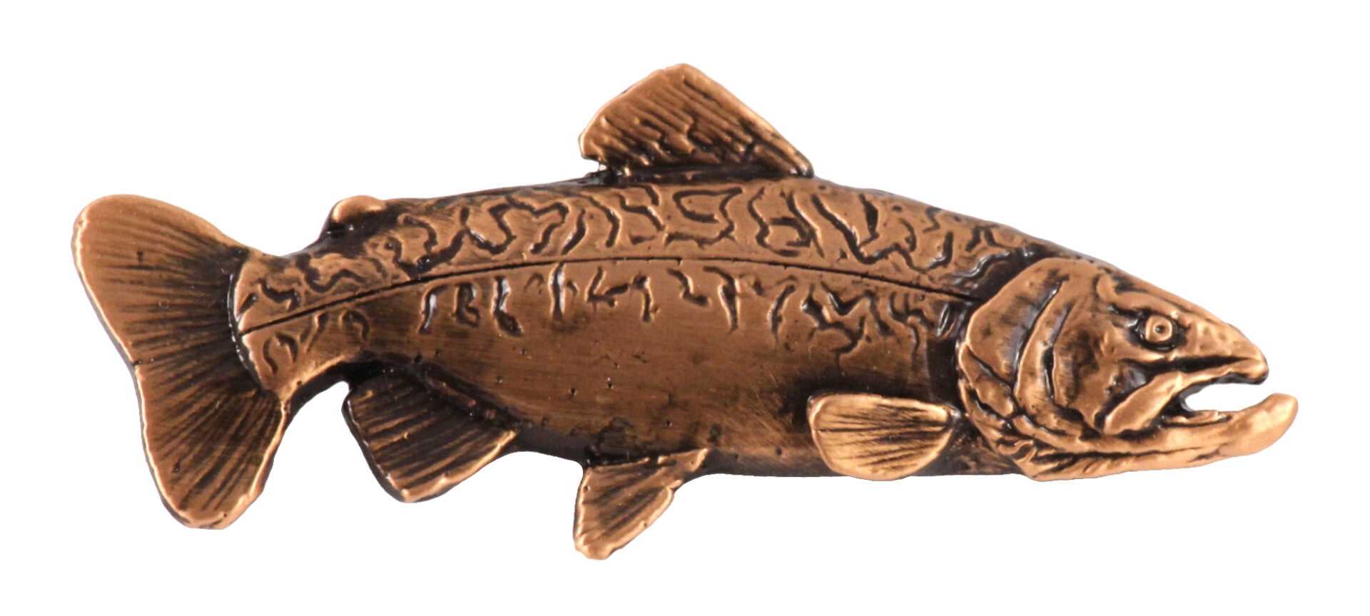 Tiger Trout Pin, FC022, Copper Plated 2”, Hybrid Fish, Realistic ...