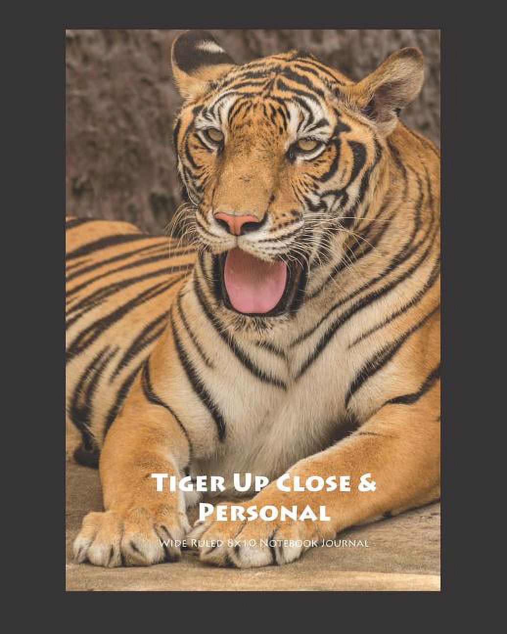 Tiger Up Close & Personal Wide Ruled 8x10 Notebook Journal - Walmart.com