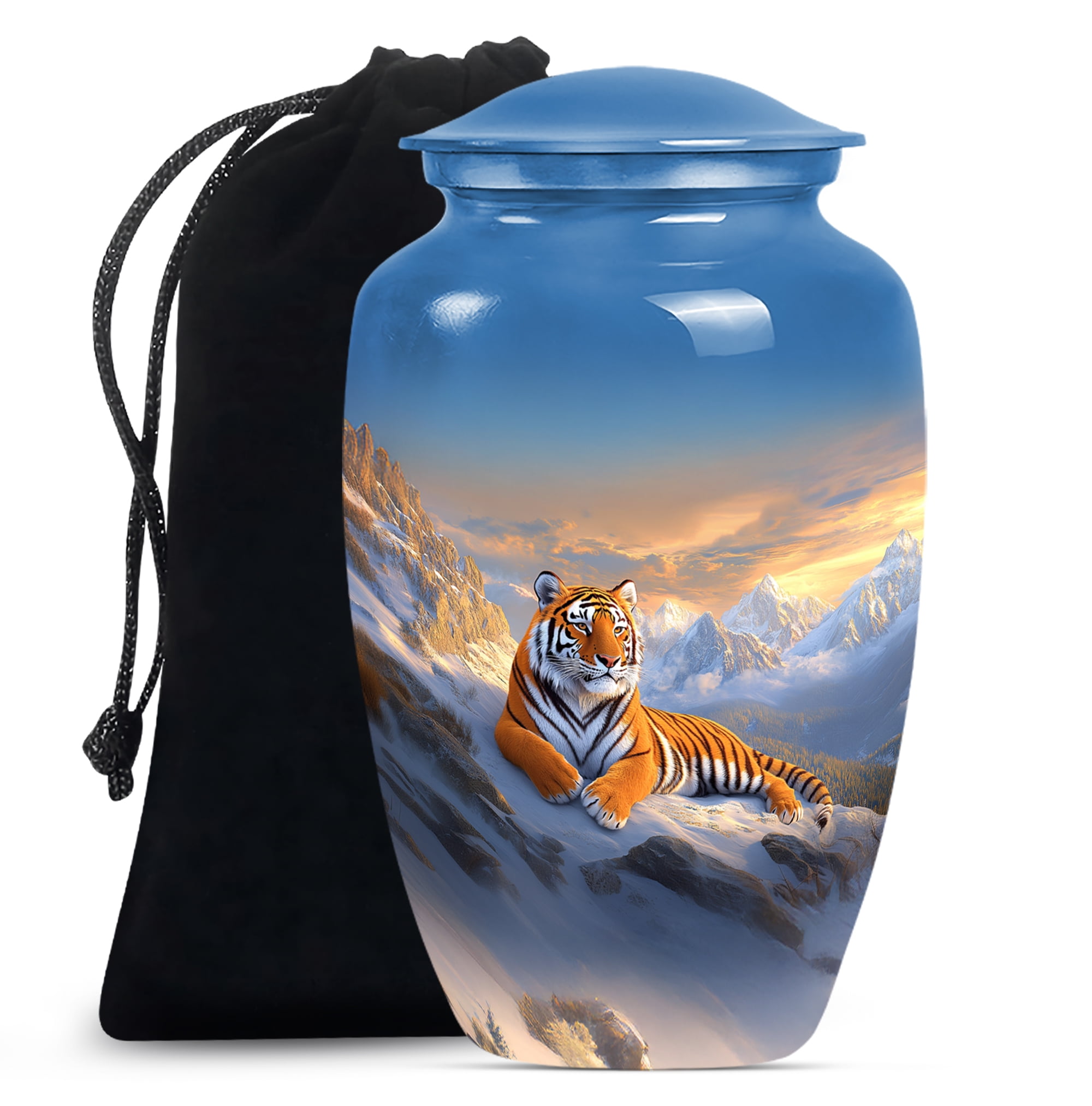 Tiger Urn, Urn for Ashes for Women large, Burial Urns for Adult Human ...