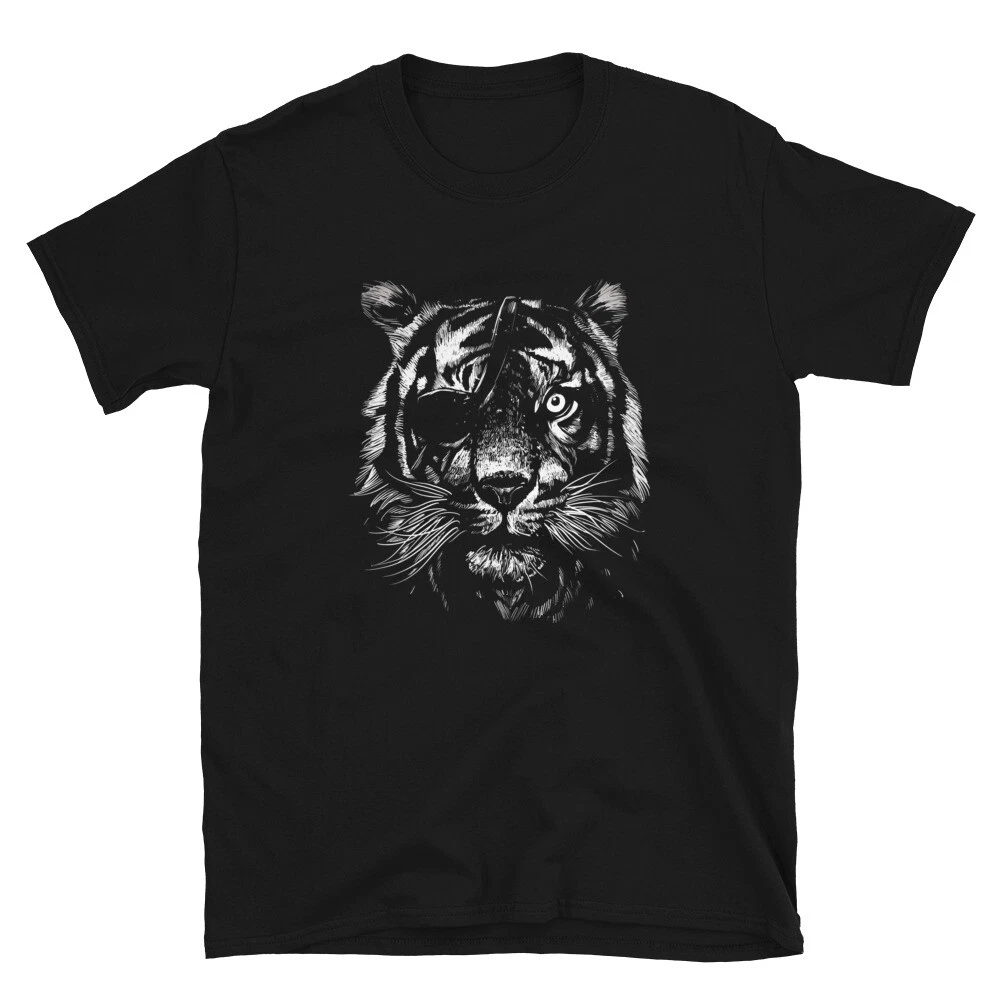 Tiger With An Eyepatch Cool Graphic T-Shirt - Walmart.com