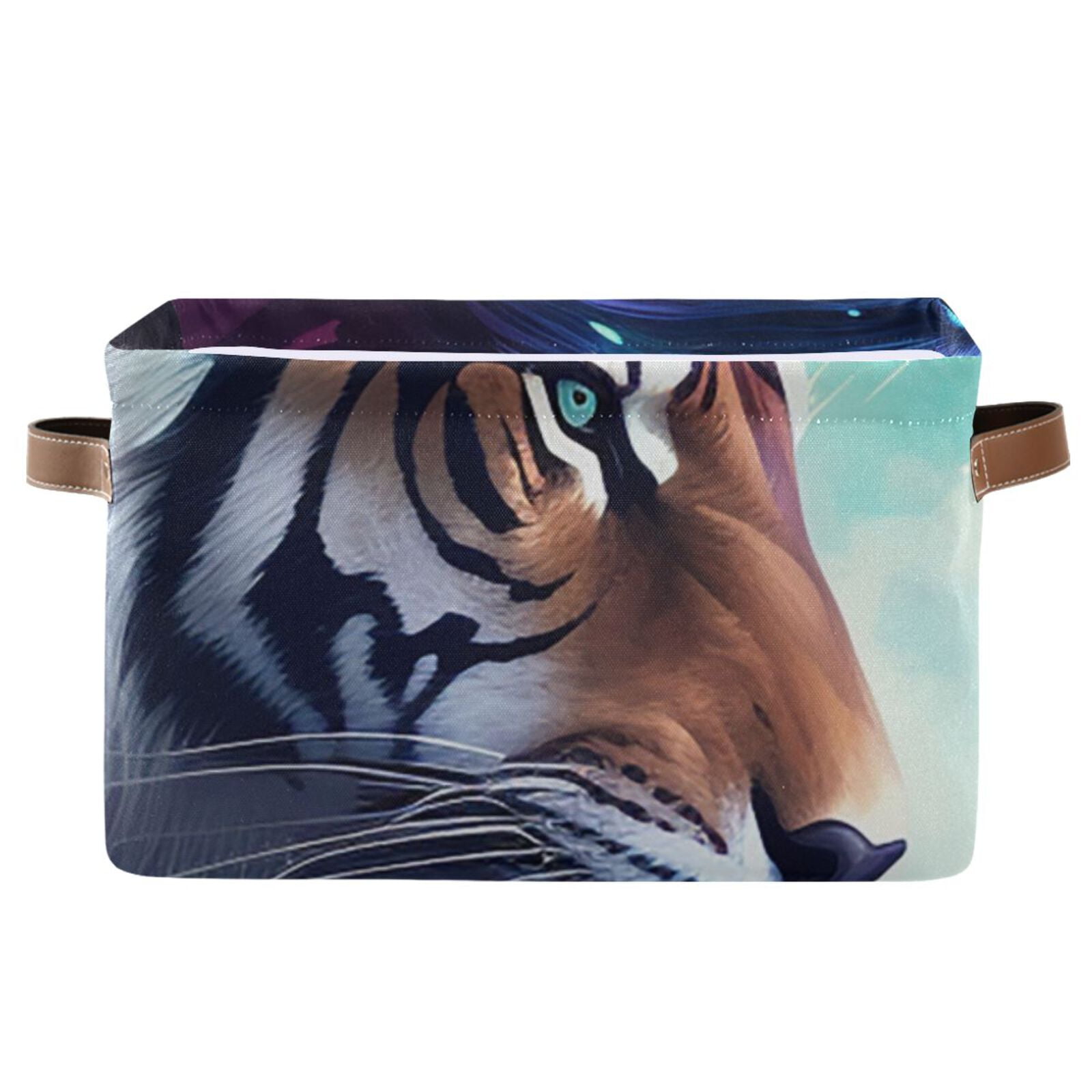 Tiger Wolf Storage Bins Baskets With Handles Storage Box Clothes ...