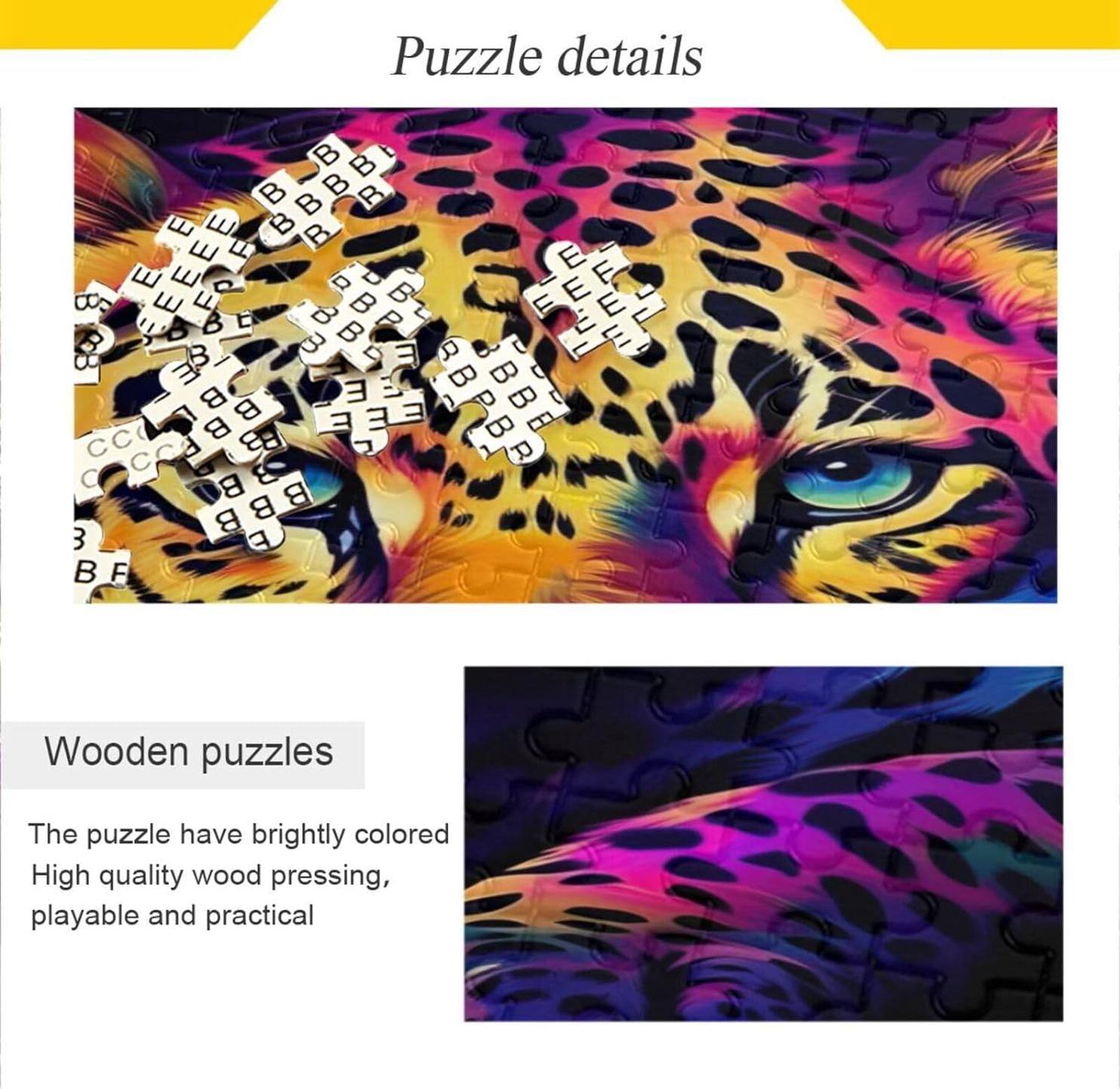 Tiger Wooden Jigsaw Puzzles, Intellectual Entertainment Educational ...