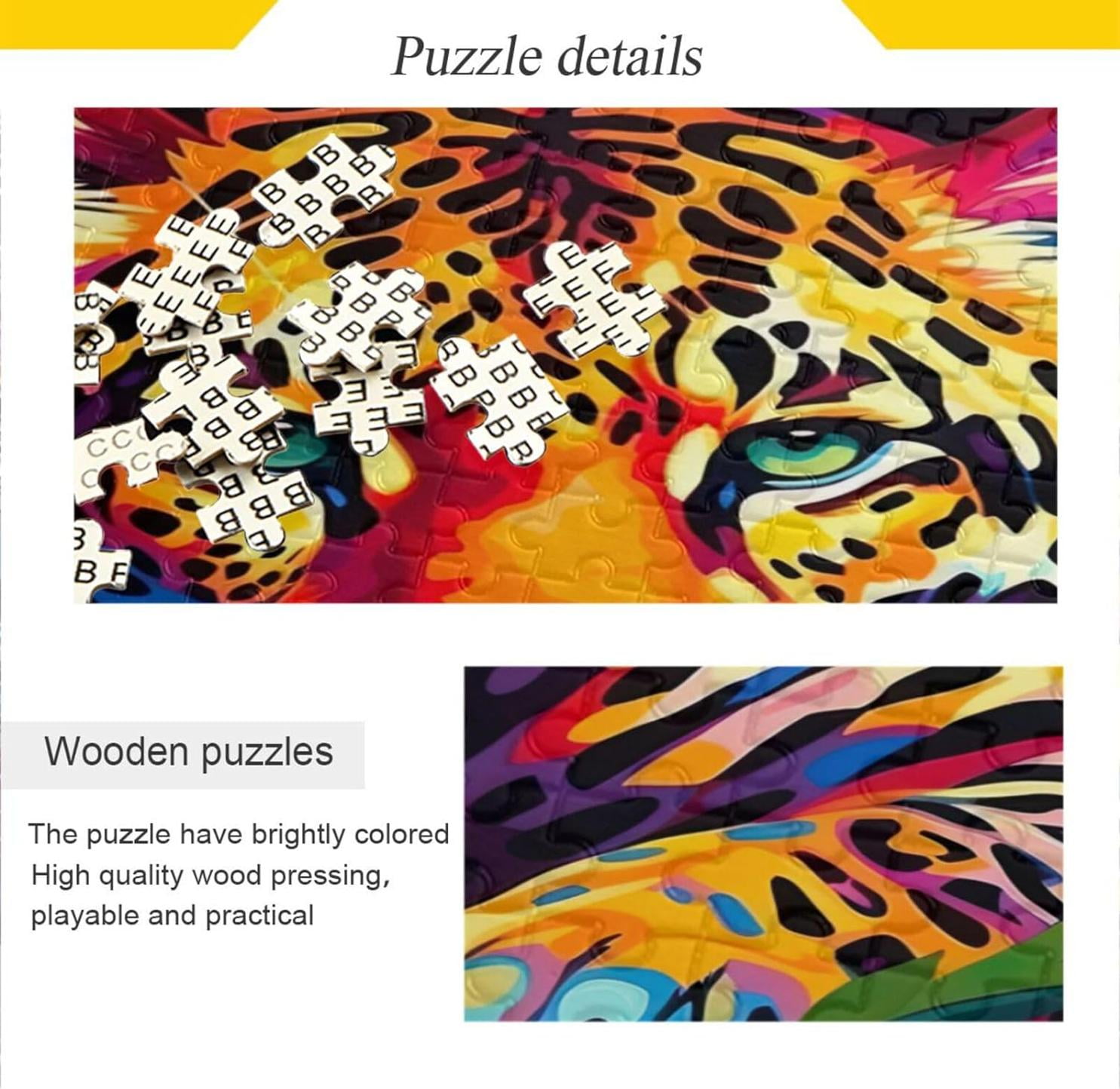 Tiger Wooden Jigsaw Puzzles, Intellectual Entertainment Educational ...