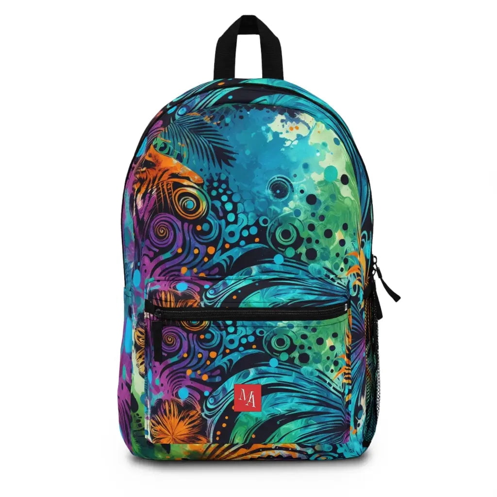 Tiger in Psychedelic Jungle - Backpack - Walmart.com