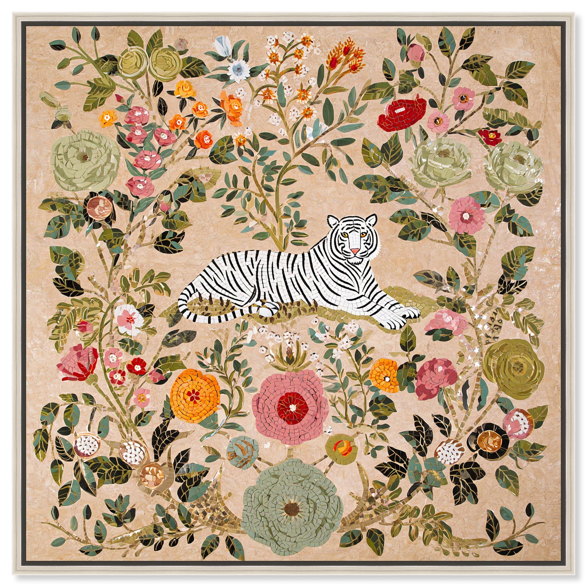 Tiger in Repose I Canvas Print Living Room Wall Art by Art Remedy ...