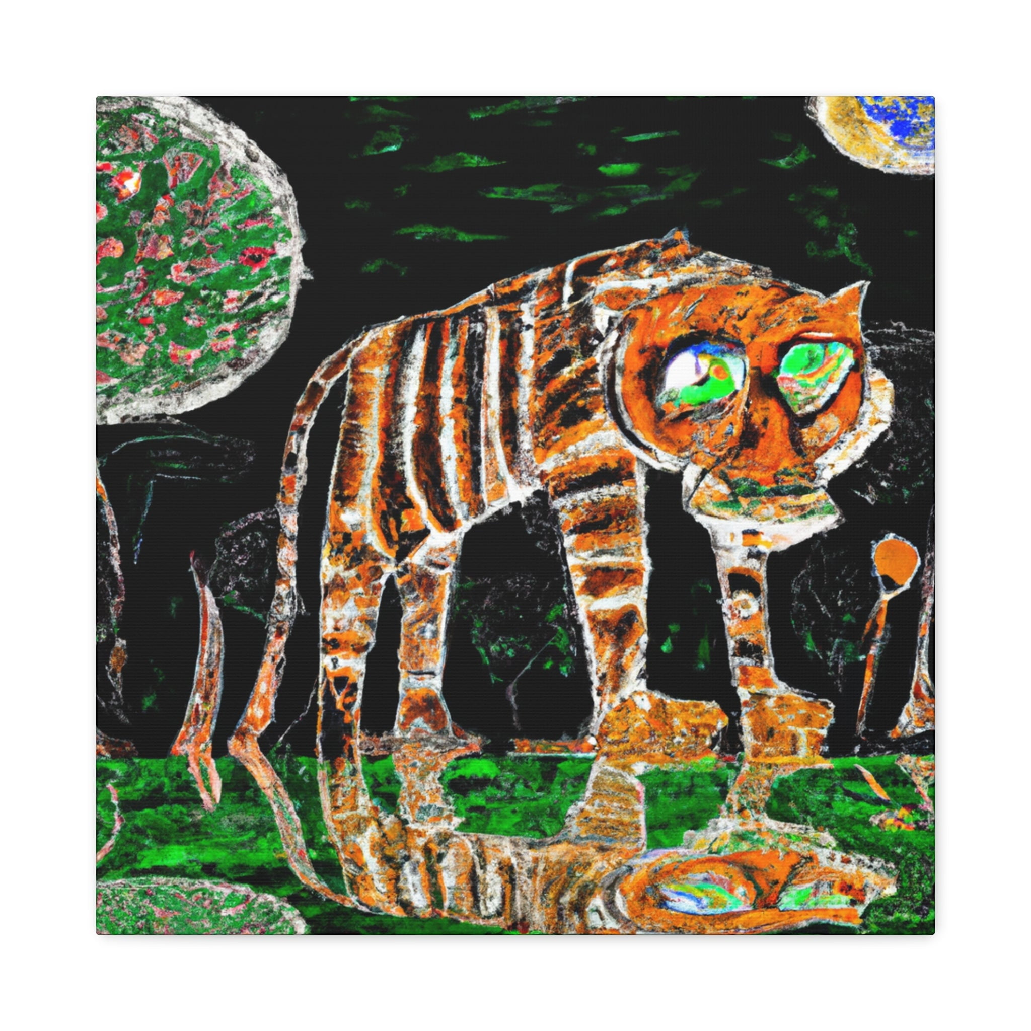 "Tiger on a Star" - Canvas - Walmart.com