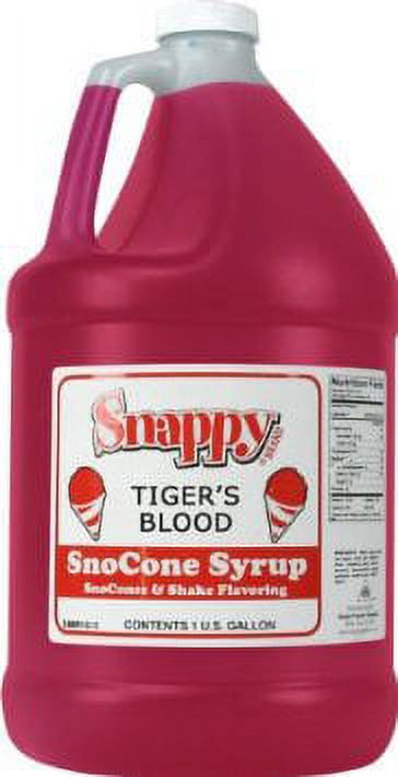 Tiger's Blood Snappy Snow Cone Syrup (1 Gallon) - Walmart.com