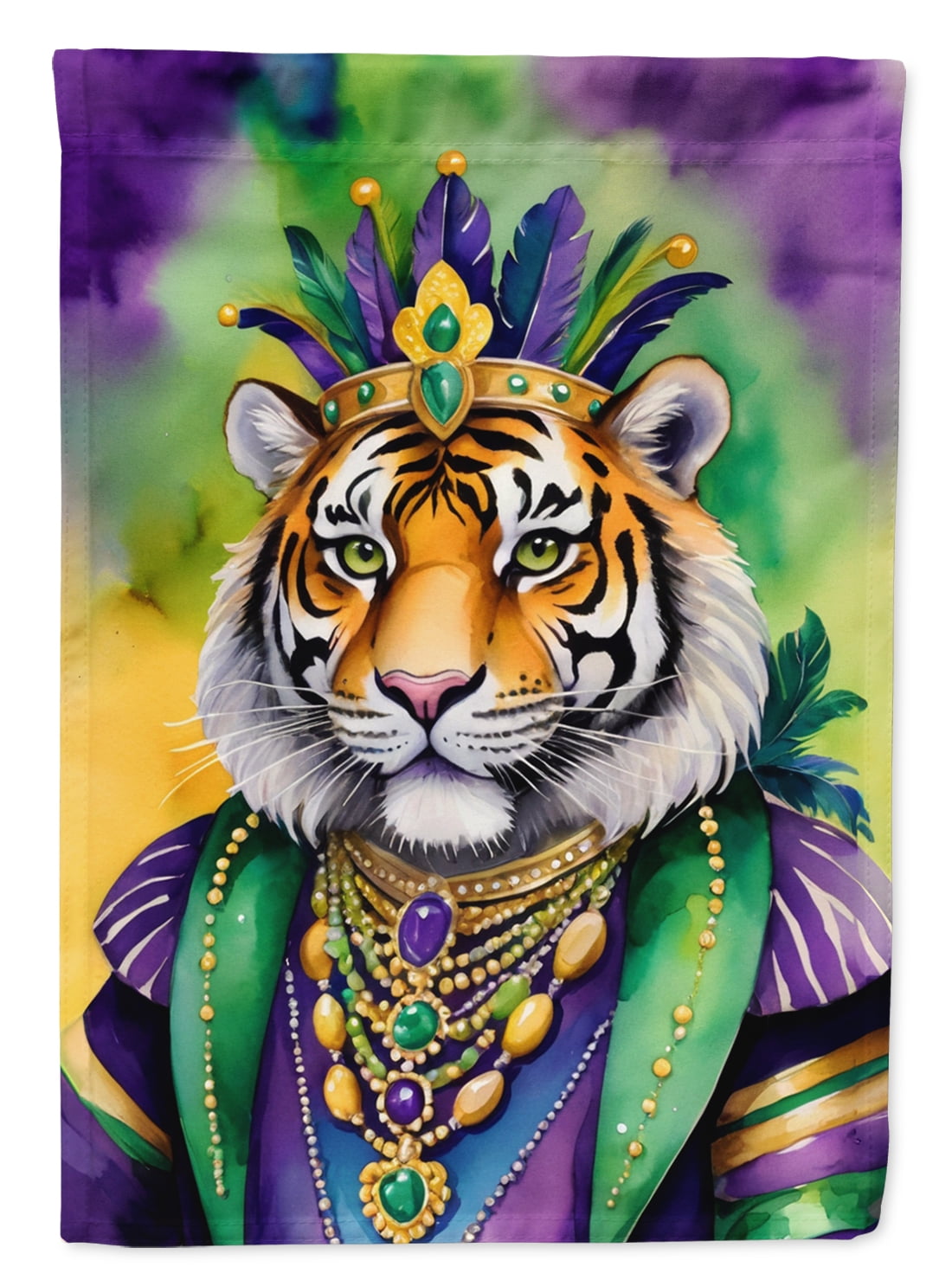 Tiger the King of Mardi Gras House Flag 28 in x 40 in - Walmart.com