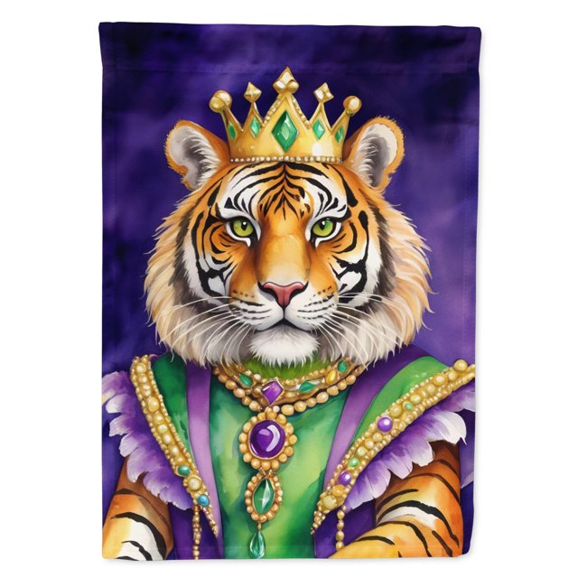 Tiger the King of Mardi Gras House Flag - Walmart.com