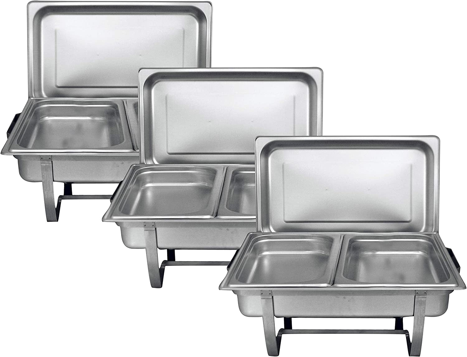 TigerChef Chaffing Dishes Stainless Steel - Chafing Dish Buffet Set - 3 ...