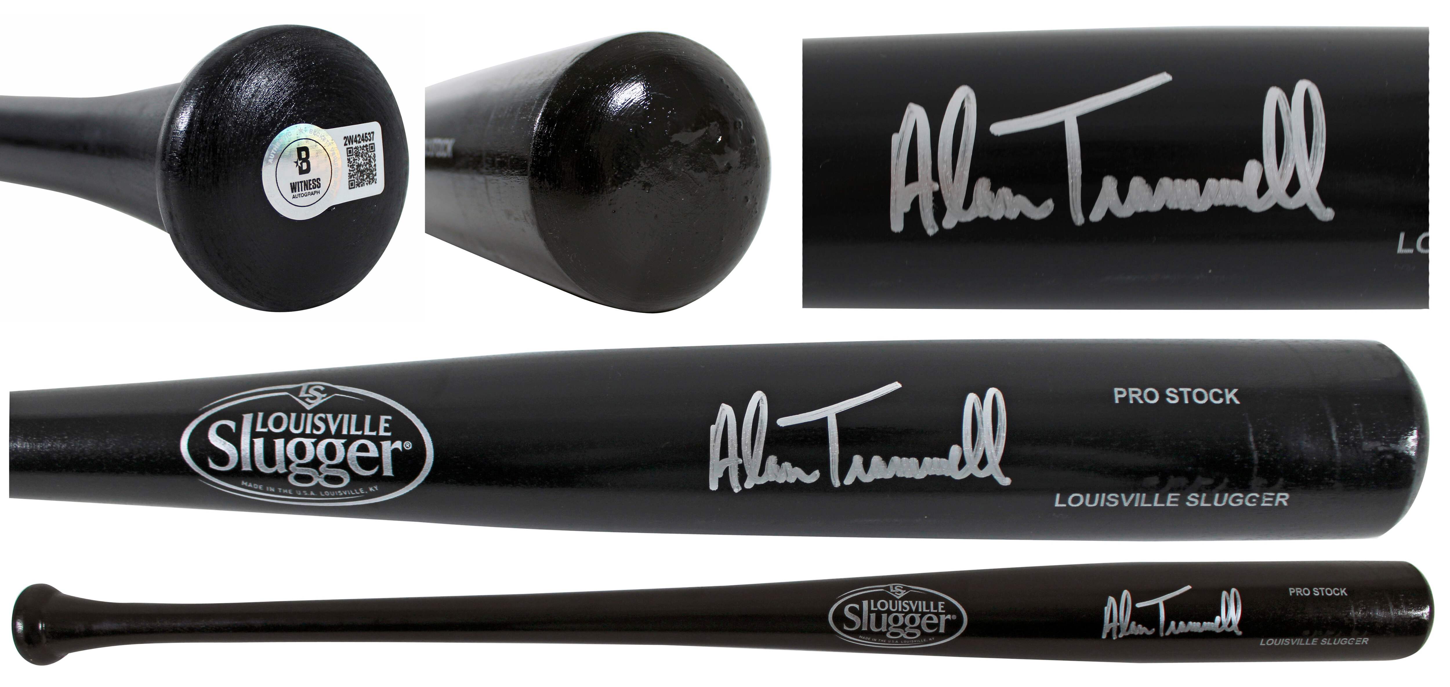 Tigers Alan Trammell Signed Black Rawlings Big Stick Baseball Bat BAS ...