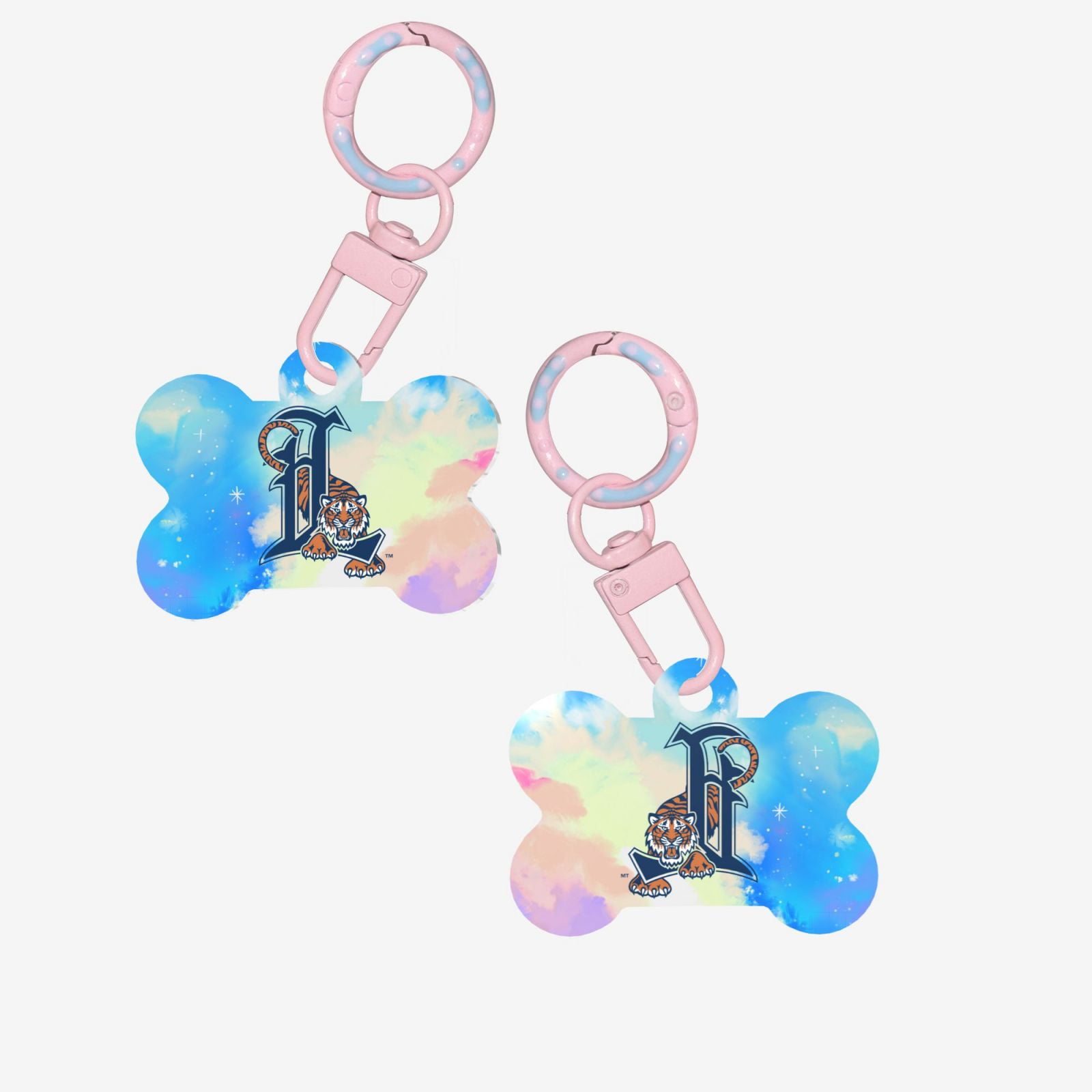 Tigers ‌Baseball Team Bone-shaped acrylic pet tags - Custom Baseball ...
