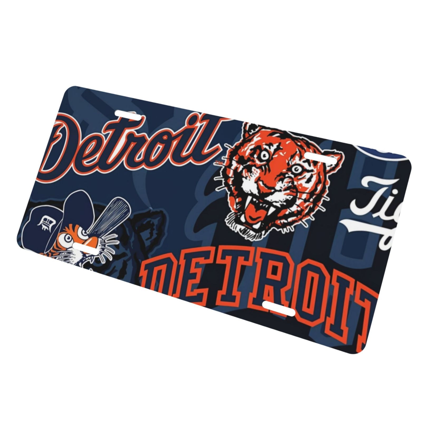 Tigers Baseball Team Custom Car Aluminum Front License Plate 6x12 Inch ...