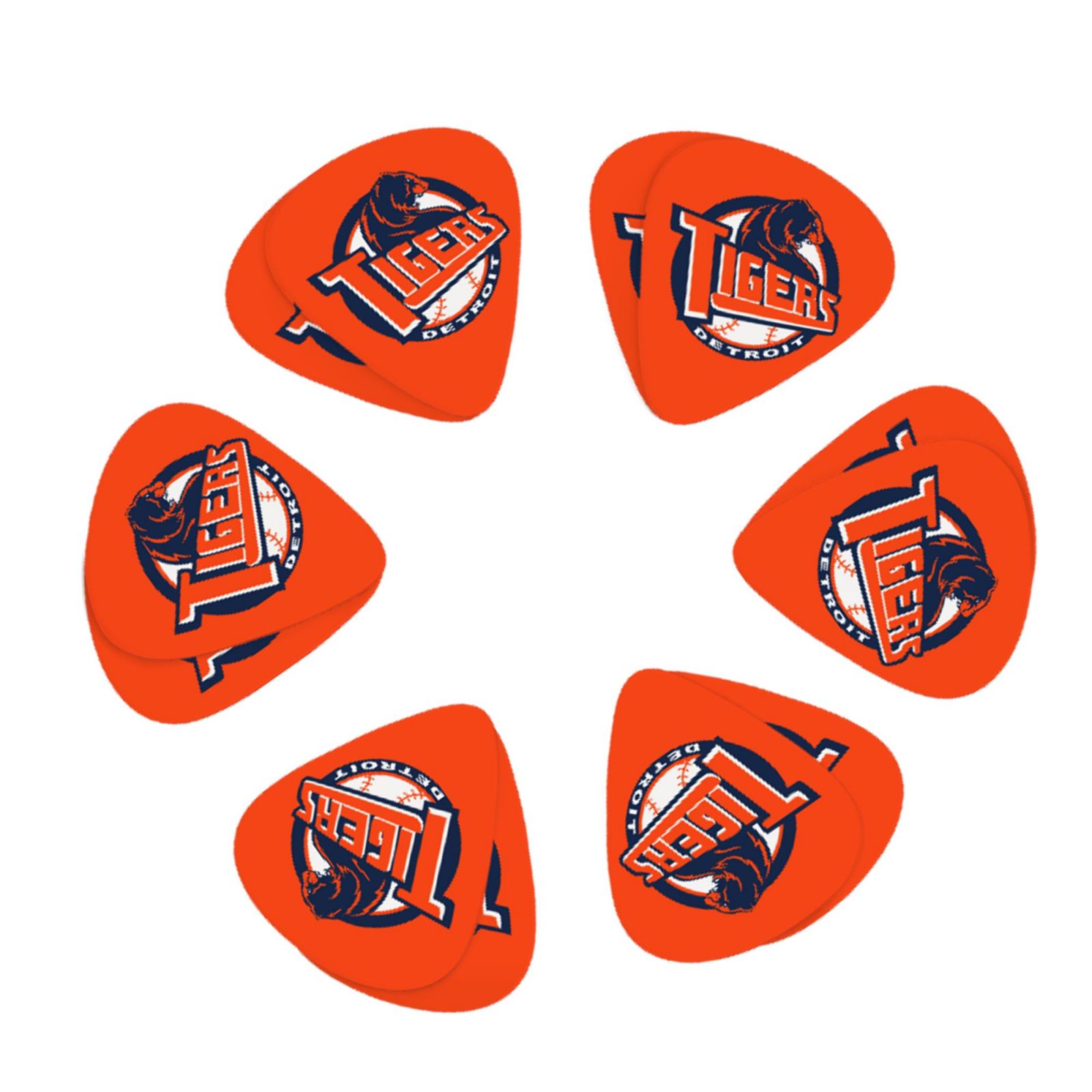 Tigers Baseball Team Custom Pick Set Ultimate Guitar Pick Value Pack ...