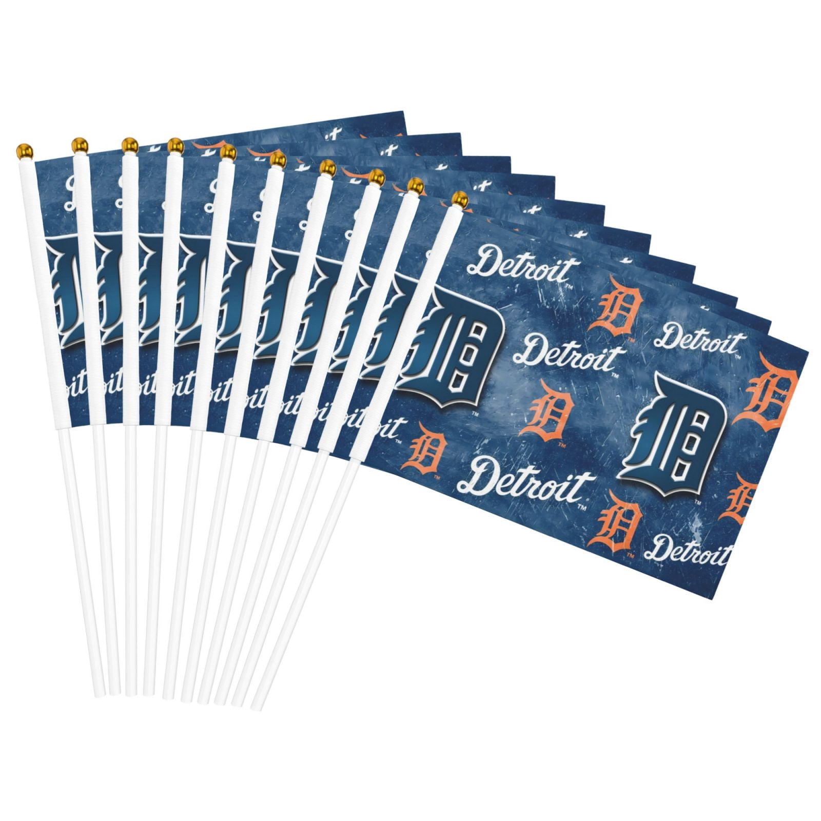 Tigers Baseball Team Double Sided Hand Waving Flag(Pack of 6 or 10 ...