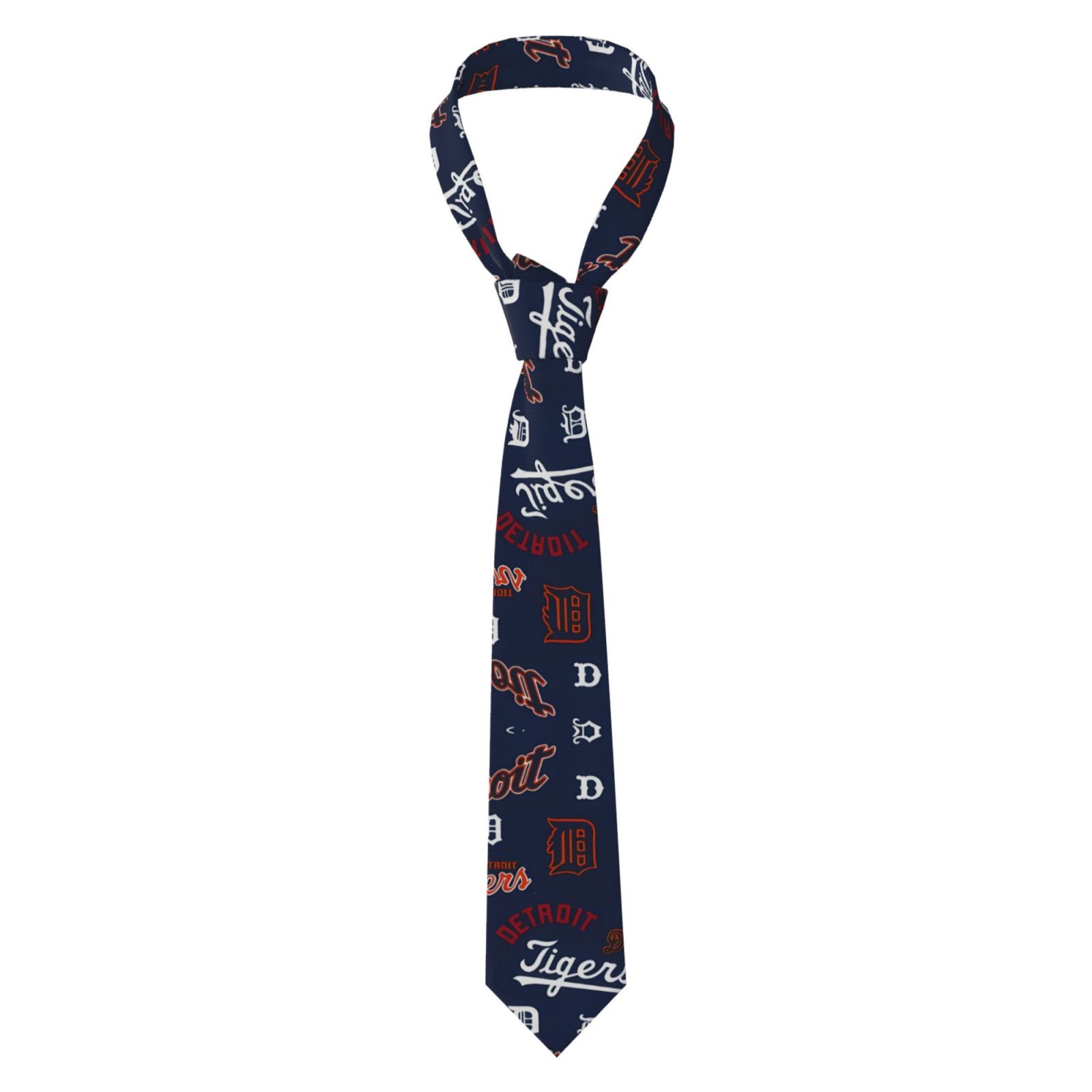 Tigers Baseball Team Men'S Silk Ties, Team Game Day Fans Men'S Business ...