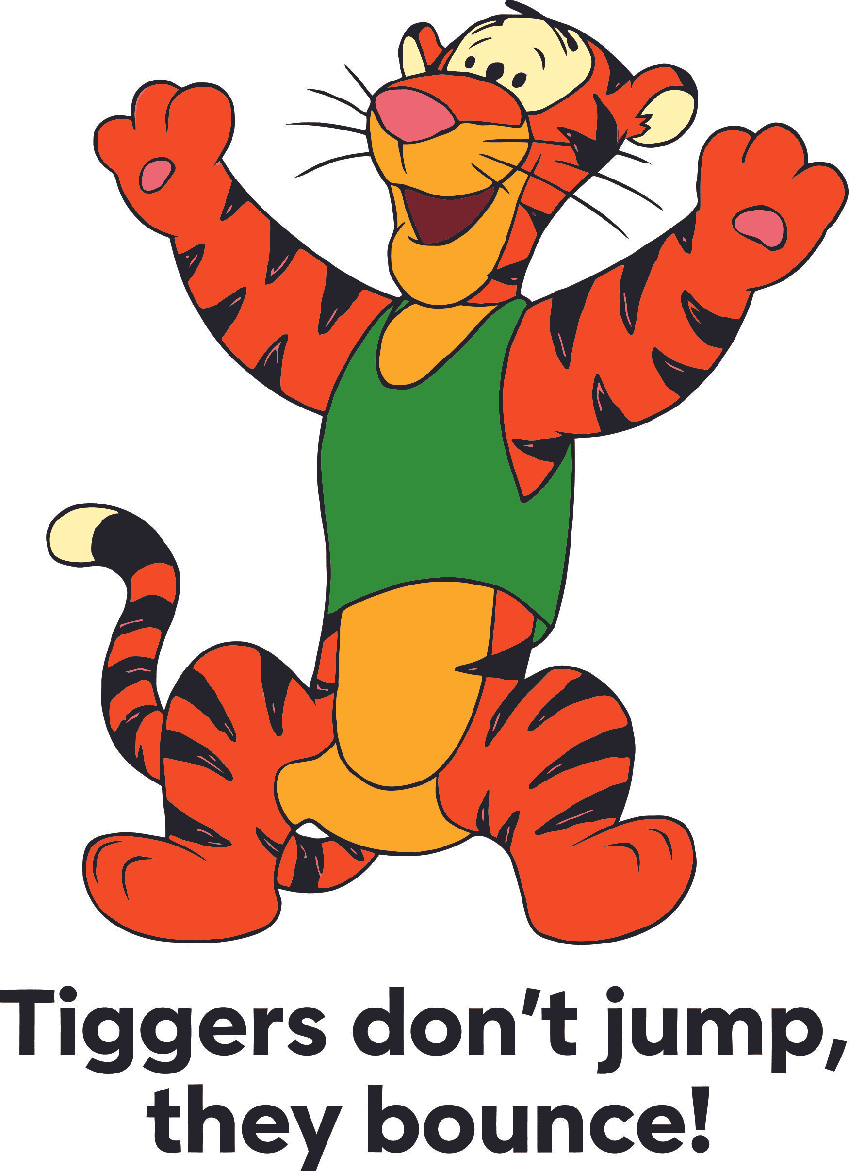 Tigers Don't Jump They Bounce Cartoon Character Childrens TV Show Funny ...