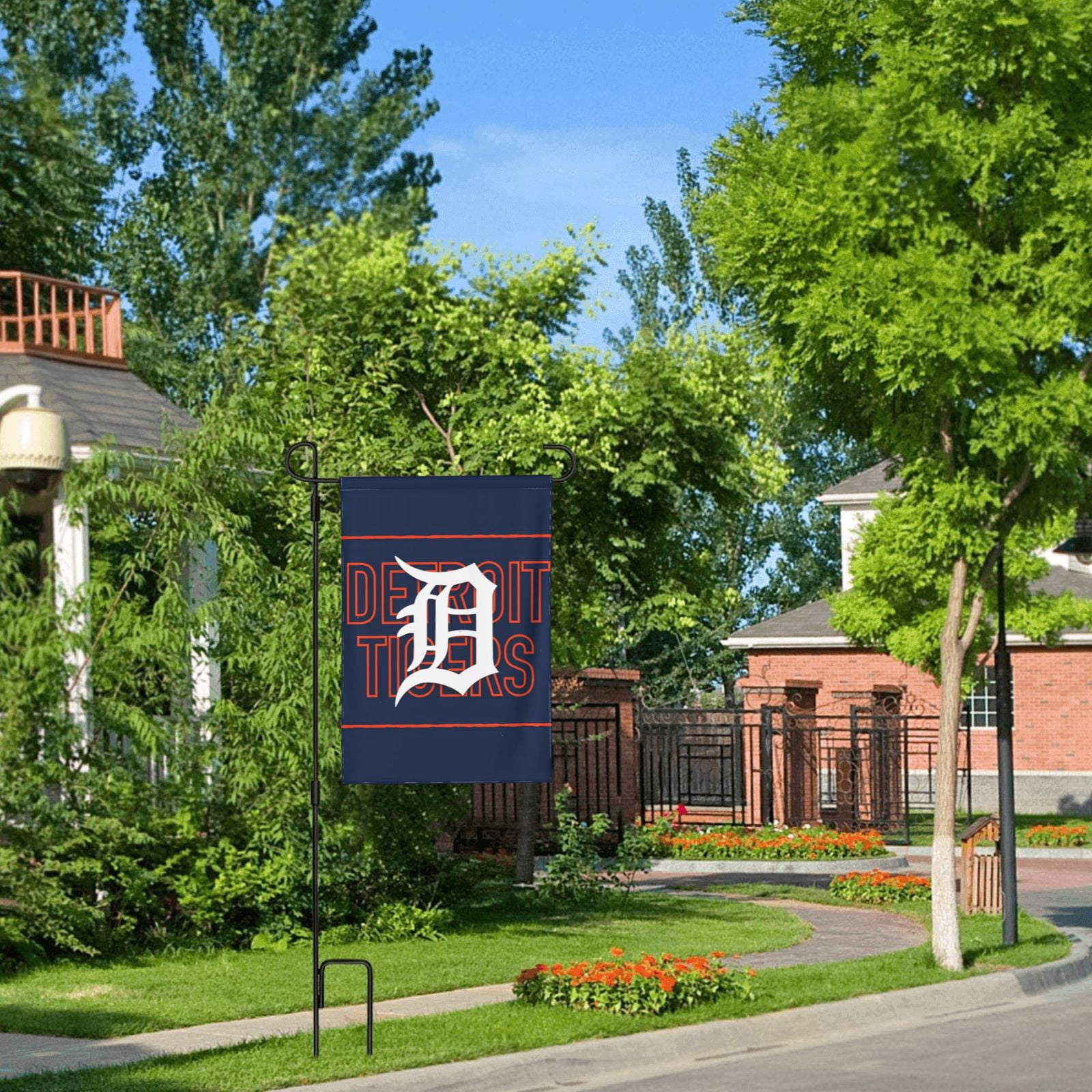 Tigers Logo Printing Double Sided Flag Personalized Garden Flag Home ...