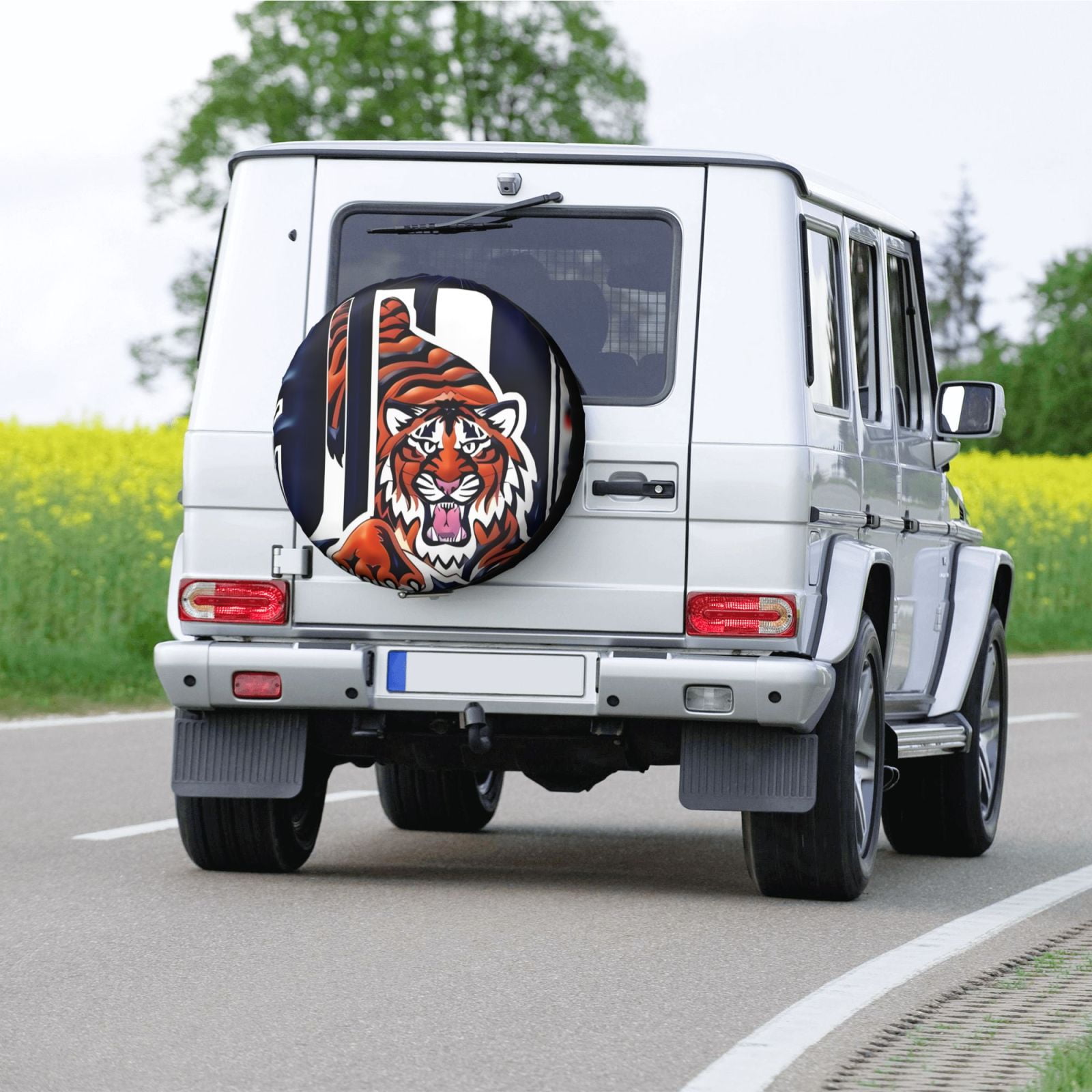 Tigers Spare Tire Cover Weatherproof Universal Wheel Protectors Camper ...