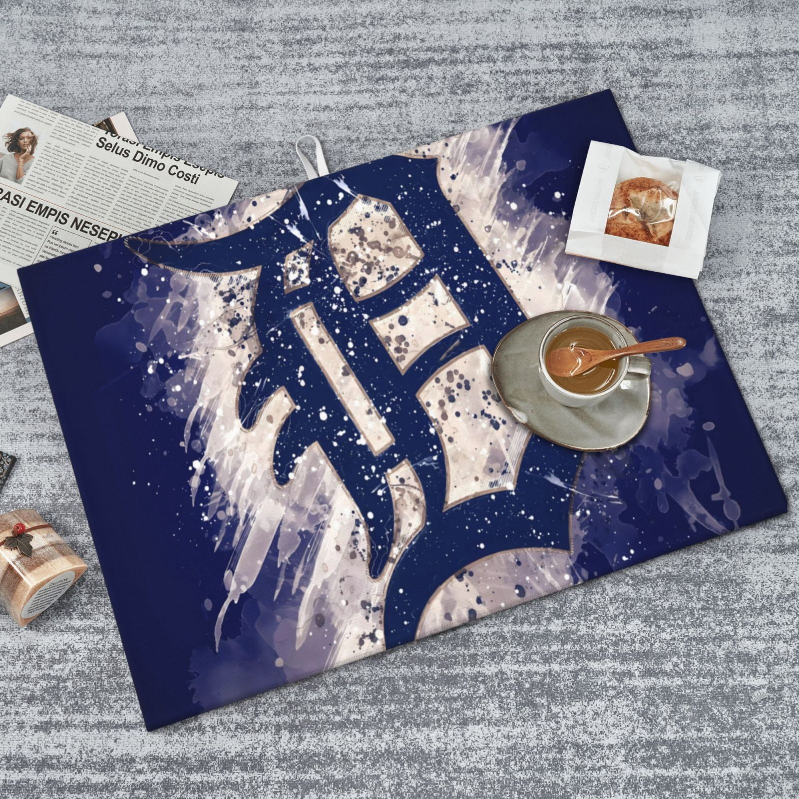Tigers Themed Kitchen Countertop Dish Drying Mat, Absorbent Drying Mat ...