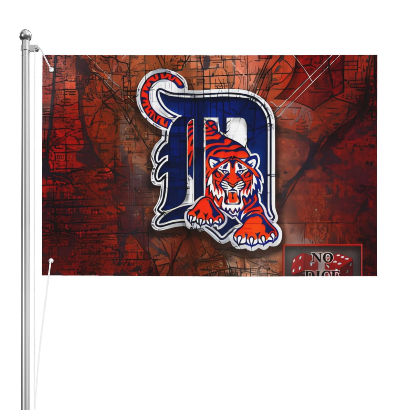 Tigers Three Layer personalized Double Sided Flag Football Fans ...