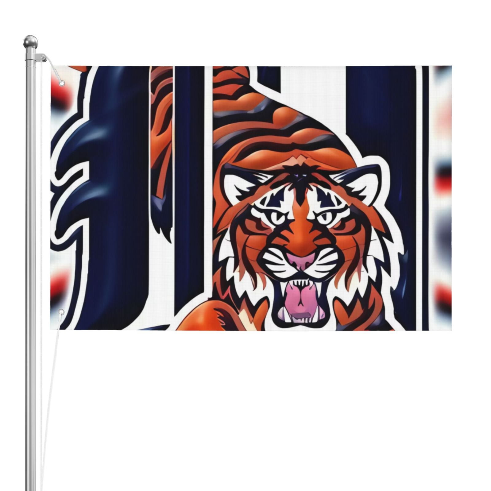 Tigers Three Layer personalized Double Sided Flag Football Fans ...