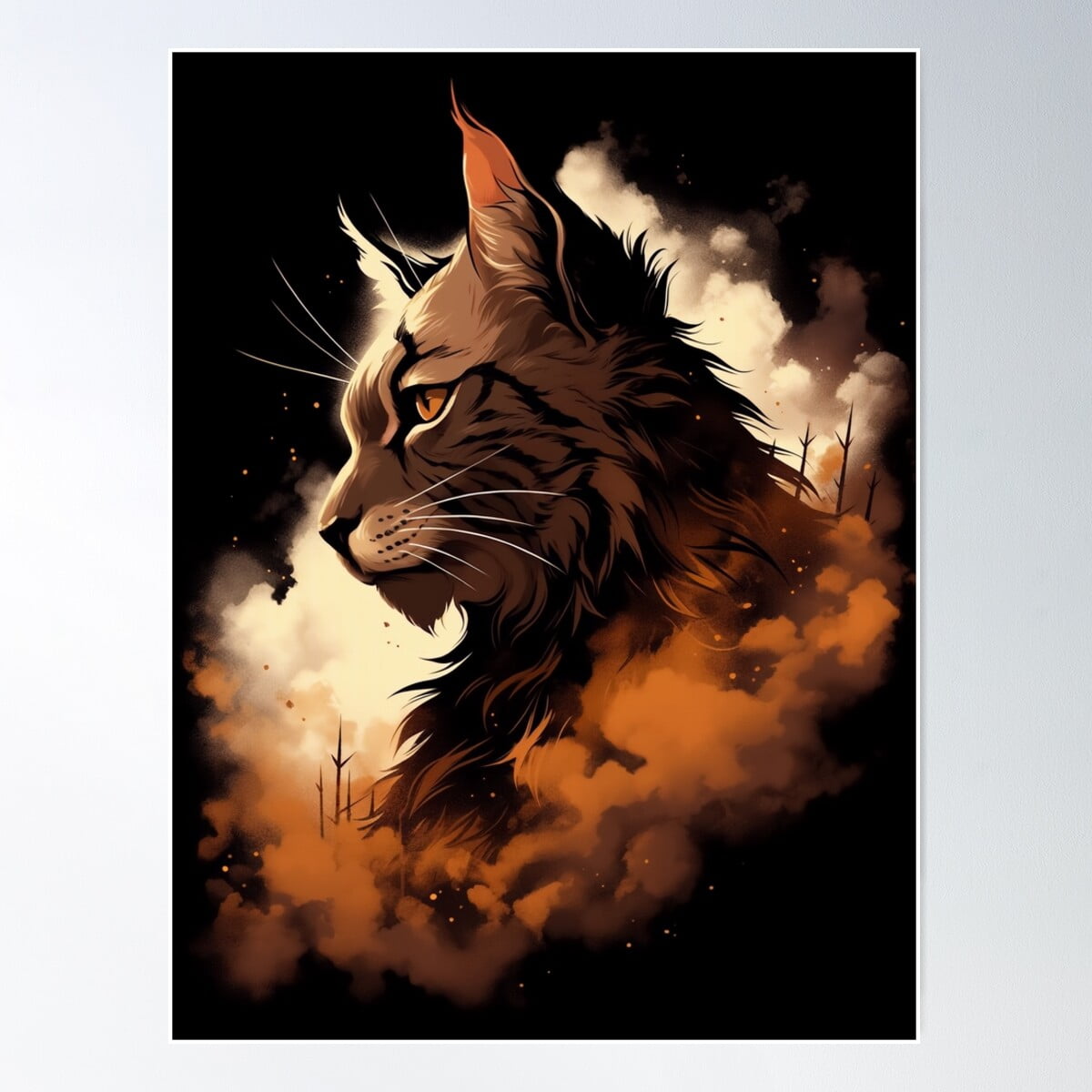 Tigerstar Graffiti Poster Wall Art, Modern Wall Decor For Living Room ...
