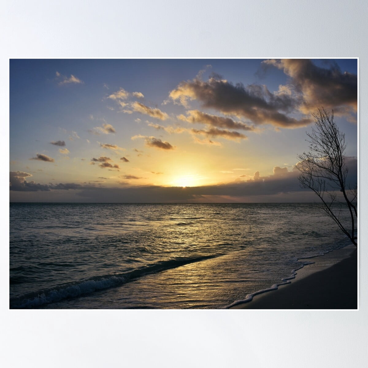 Tigertail Beach, Marco Island Poster Wall Art, Modern Wall Decor For ...