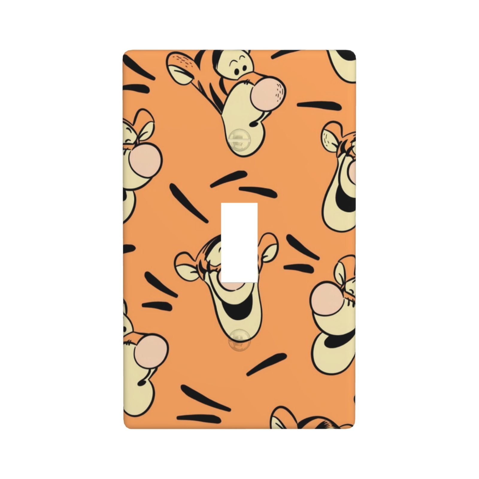 Tigger Anime Light Switch Cover Plates, Single Lever Wall Plate, 1 Gang ...