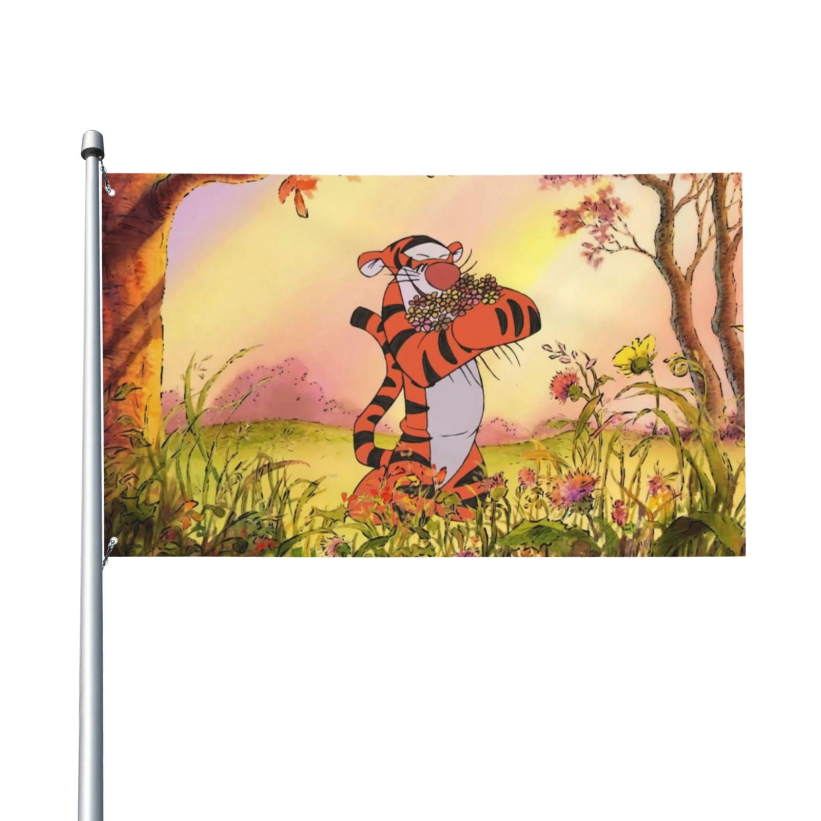 Tigger Garden Flag 3x5 Feet Indoor Decoration Flag Outdoor Courtyard ...