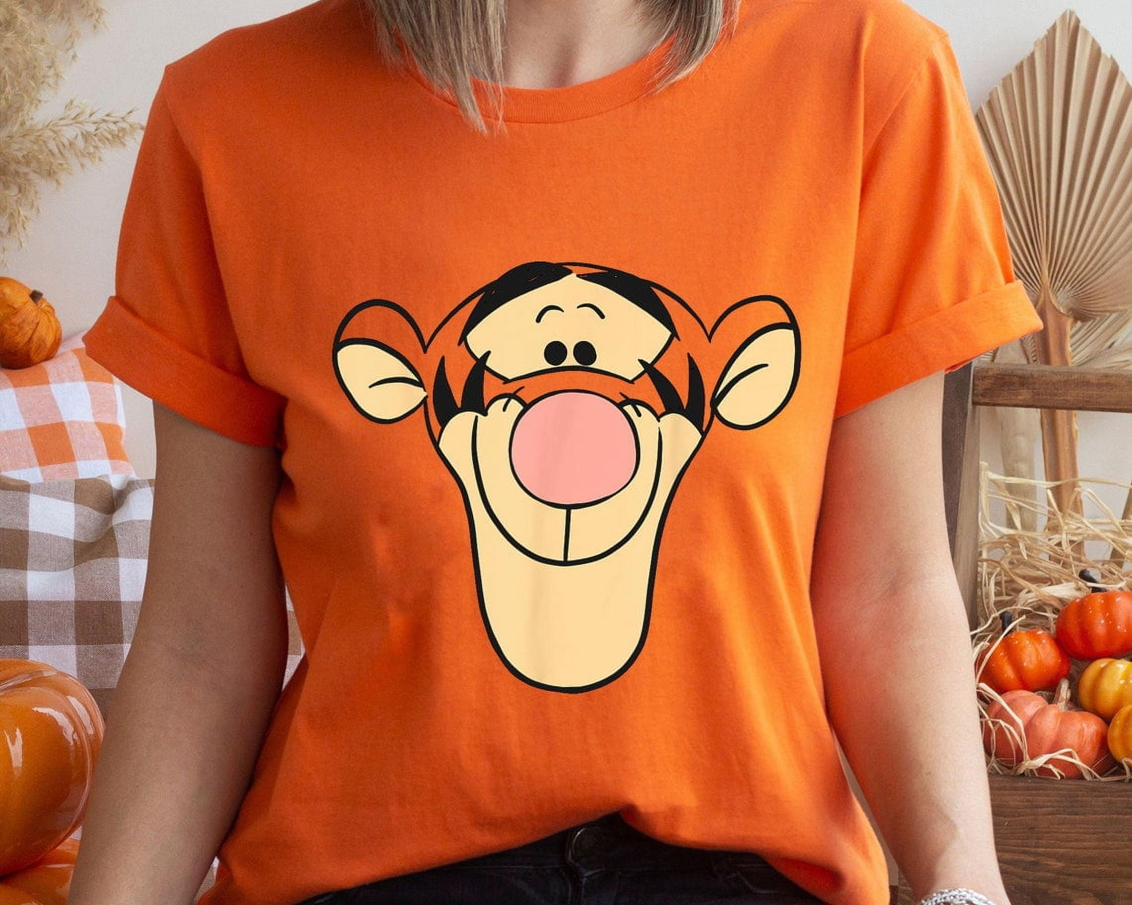 Tigger Large Face Shirt, Winnie The Pooh T-Shirt,Light Pink Color,Size ...