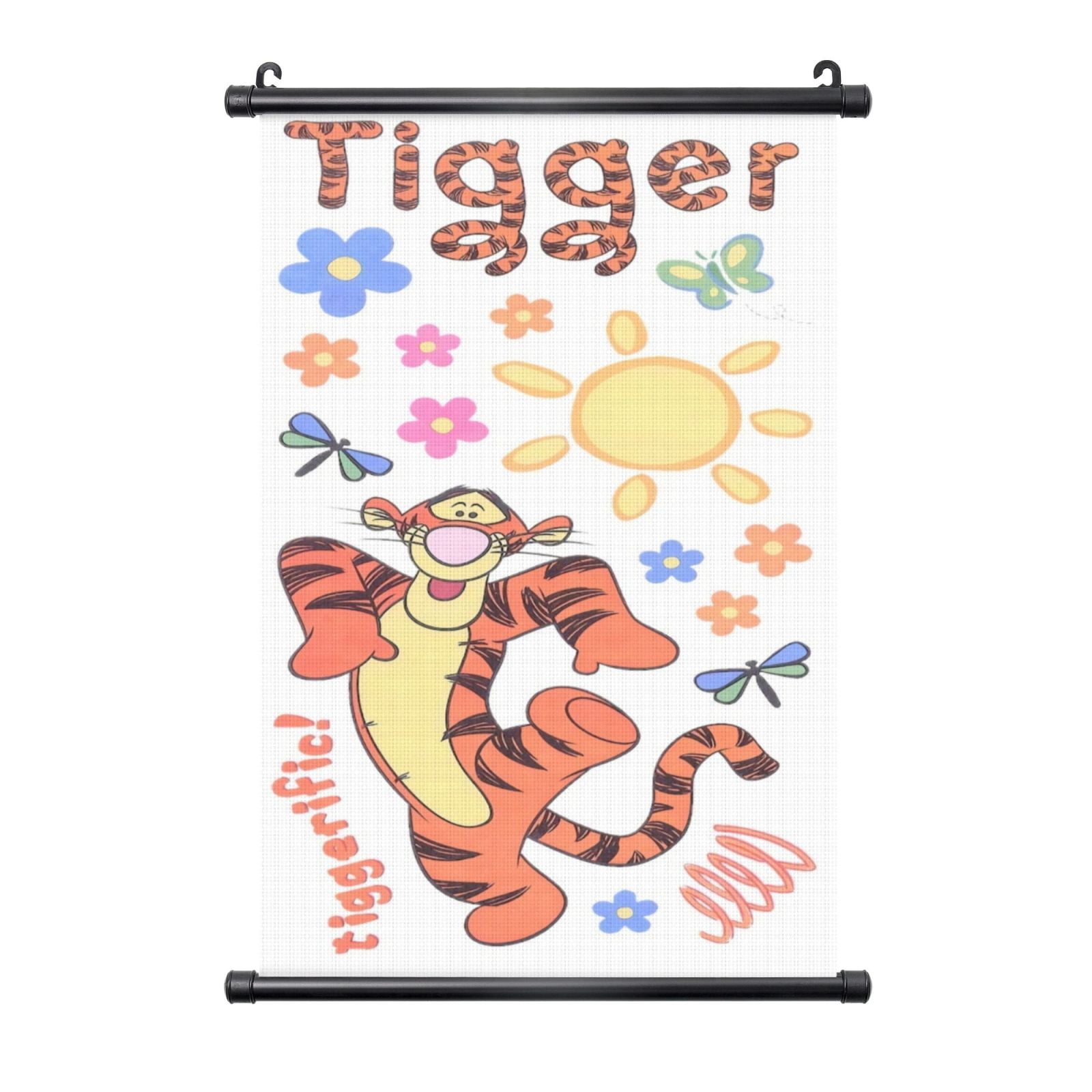 Tigger Poster Plastic Shaft Wall Hanging Banner Artwork Canvas Wall Art ...
