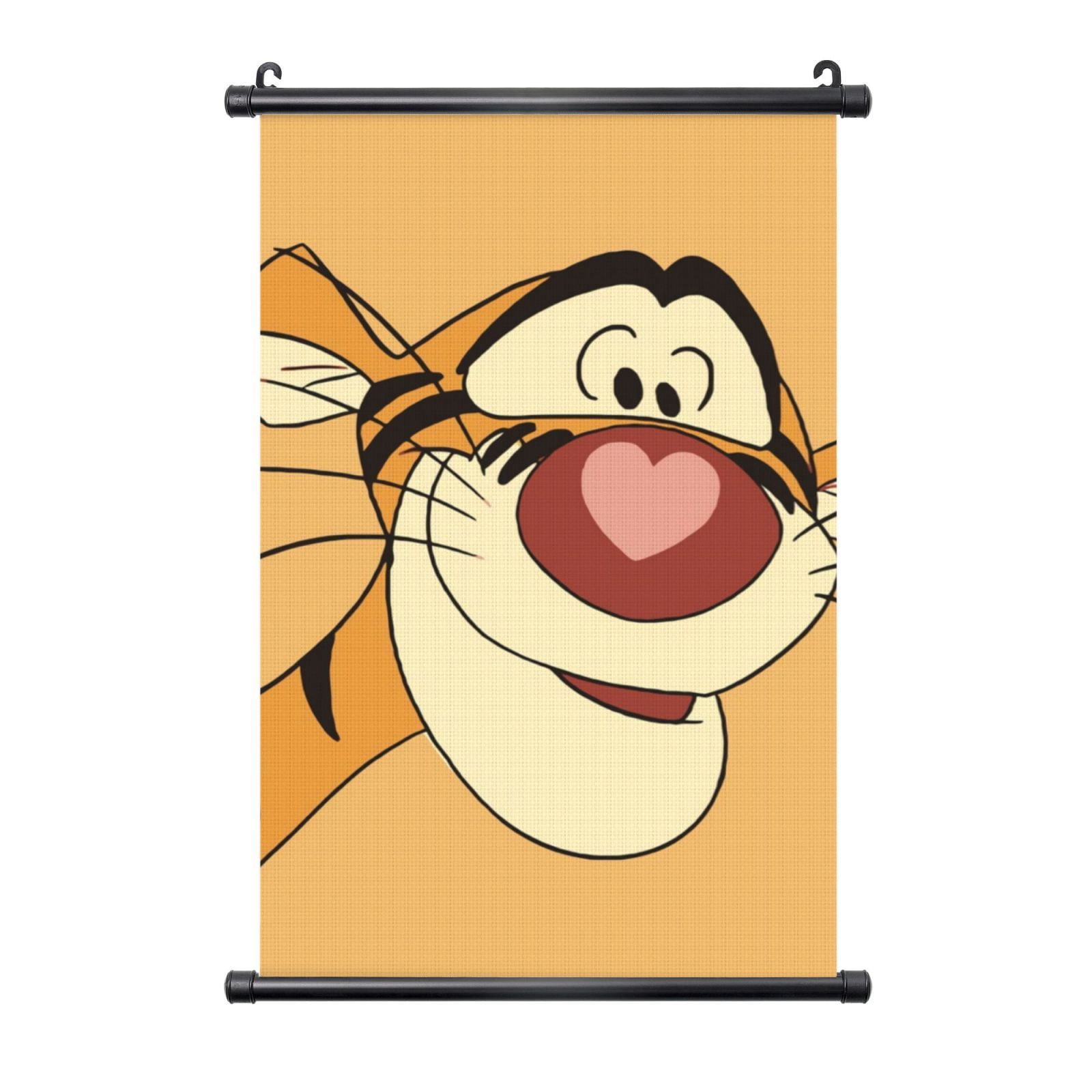 Tigger Poster Plastic Shaft Wall Hanging Banner Artwork Canvas Wall Art ...