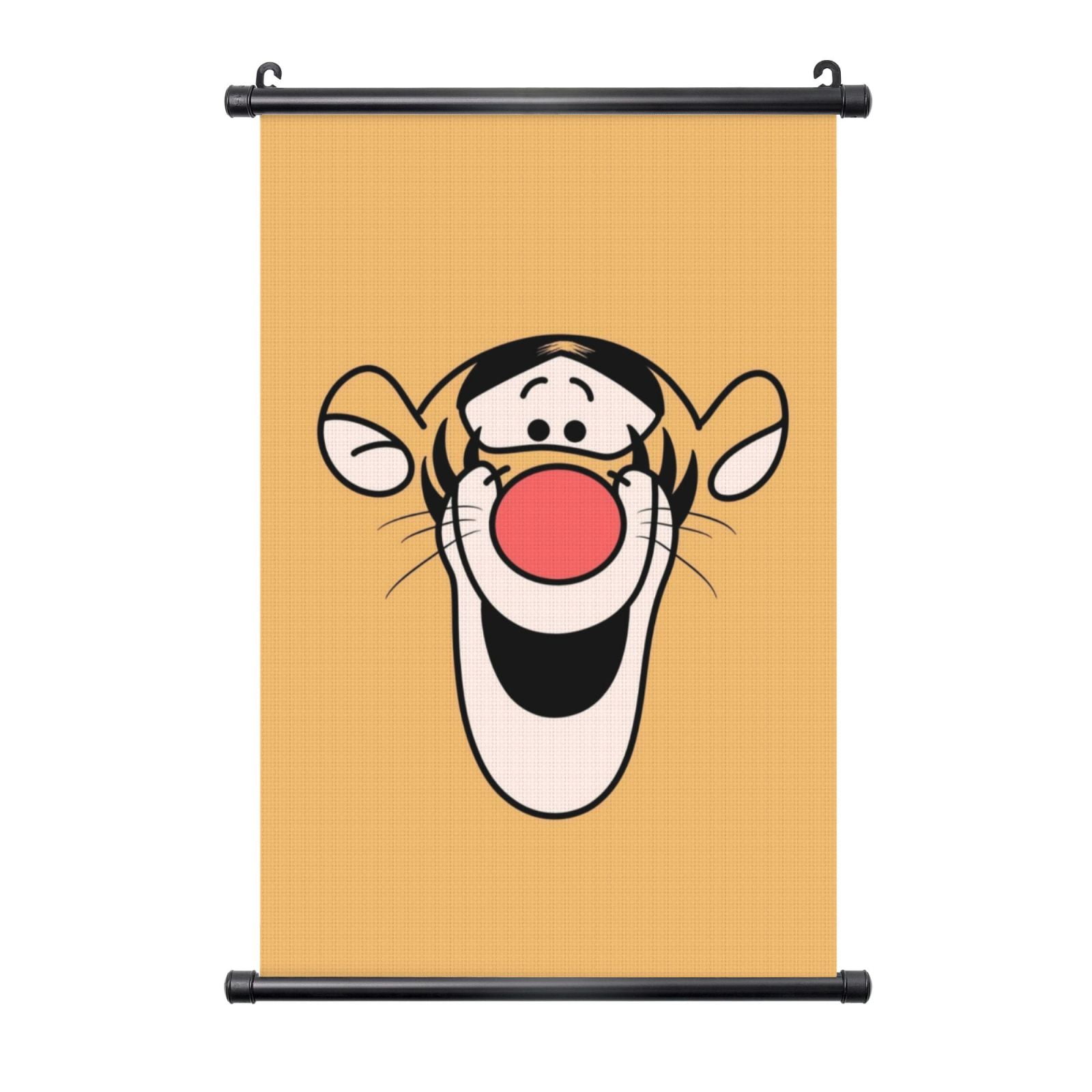 Tigger Poster Plastic Shaft Wall Hanging Banner Artwork Canvas Wall Art ...