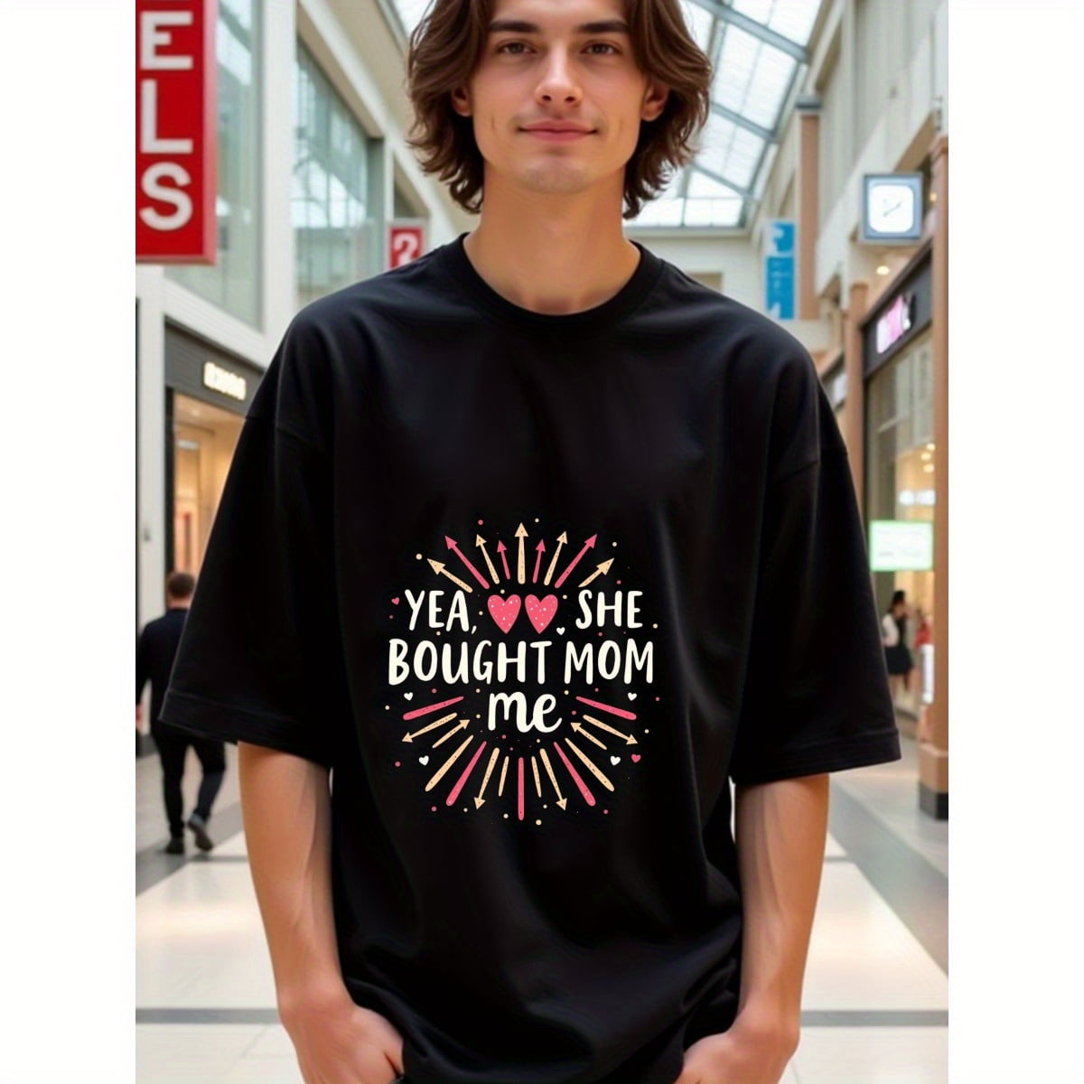 Tight Sleeve Loose Body T-Shirts, Oversized Workout Shirts for Men ...