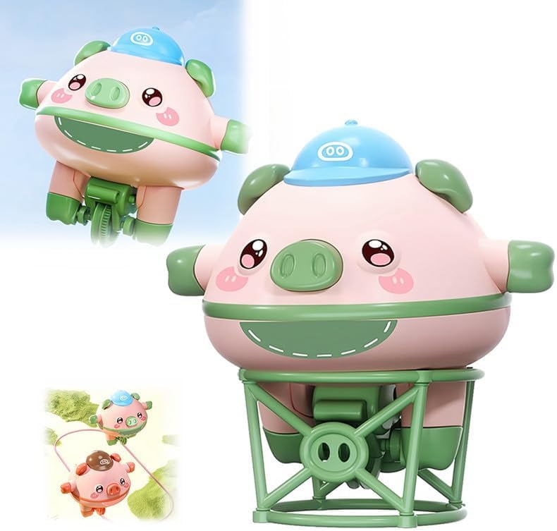 Tightrope Walking Tumbler Unicycle Toy, 2024 New Roly-Poly Balance Pig ...