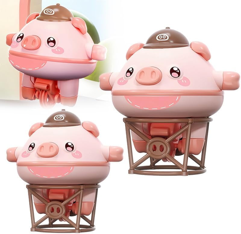 Tightrope Walking Tumbler Unicycle Toy, 2024 New Roly-Poly Balance Pig ...