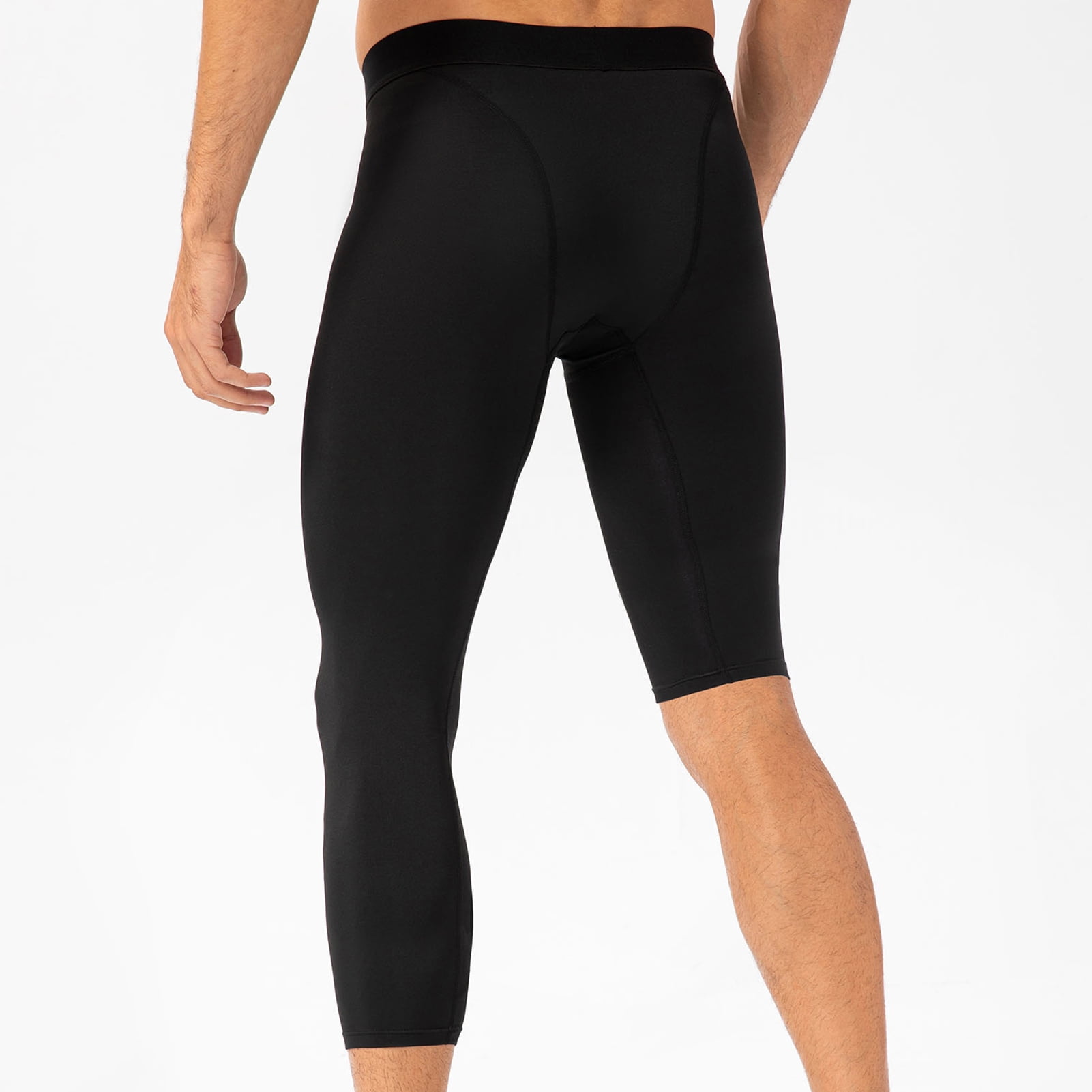 Tights Men One Leg Leggings For Basketball Breathable Fitness Training ...