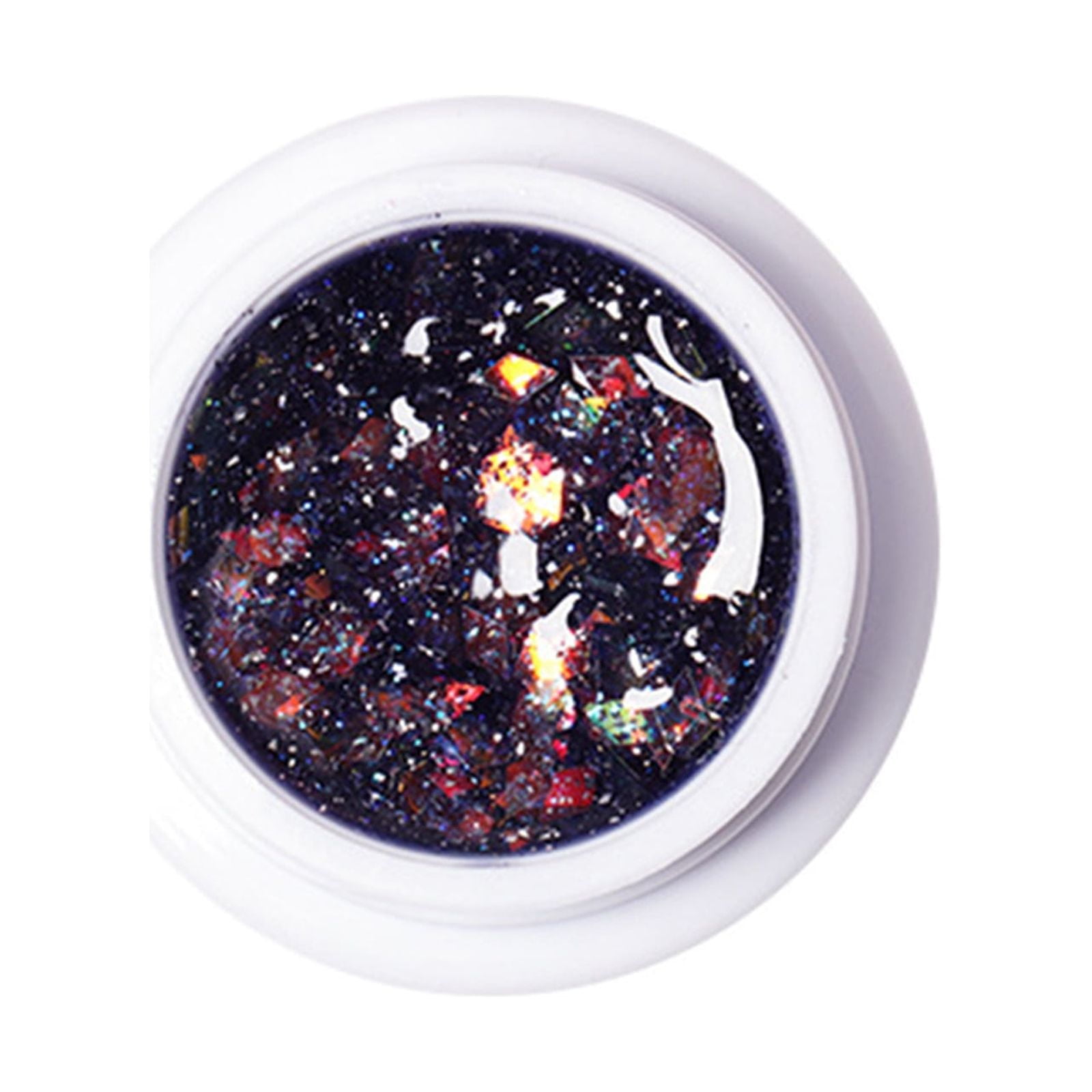 Tigivemen 12 Colors Gel Nail Polish Shiny Sequin Nail Polish White Nail ...