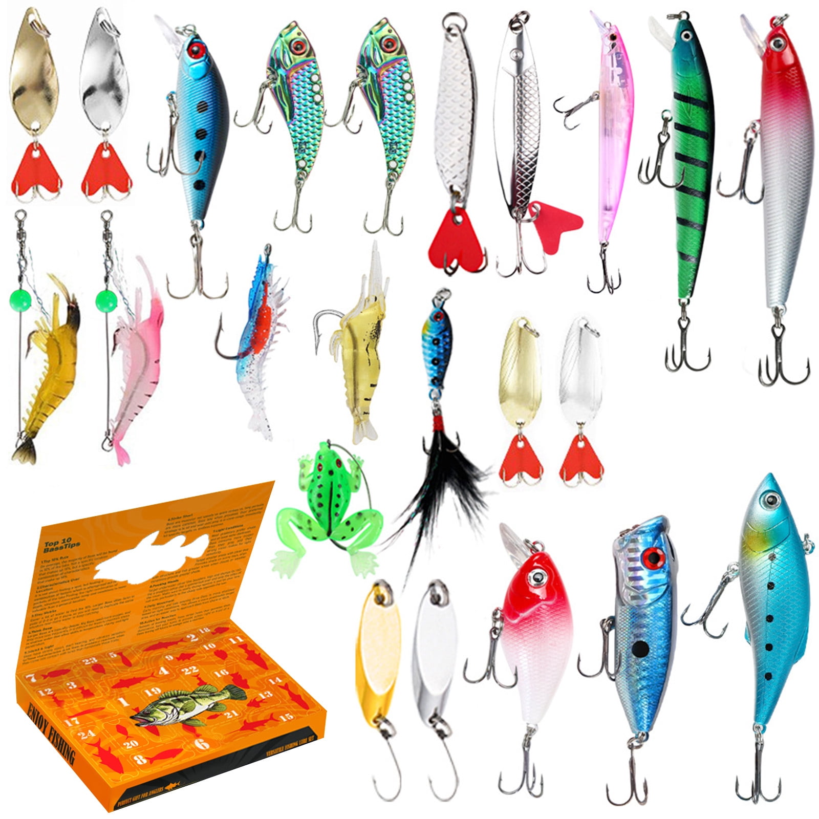 Tigivemen Advent Calendar Fishing Christmas Countdown Adult Fishing ...