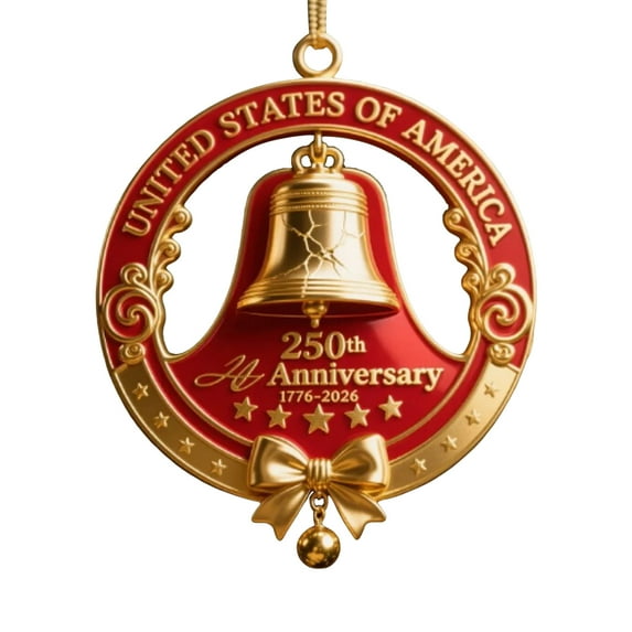 Tigivemen Christmas Ornaments 250Th Anniversary Bell Ornament Vintage ...