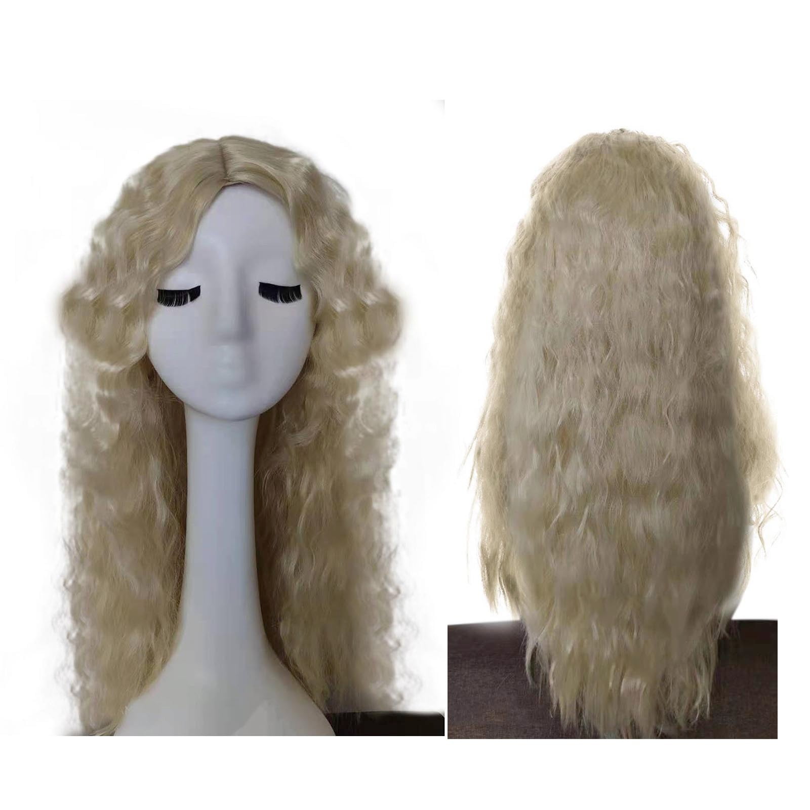 Tigivemen Curly Human Hair Wig Glueless Lace Front Human Hair Tub ...