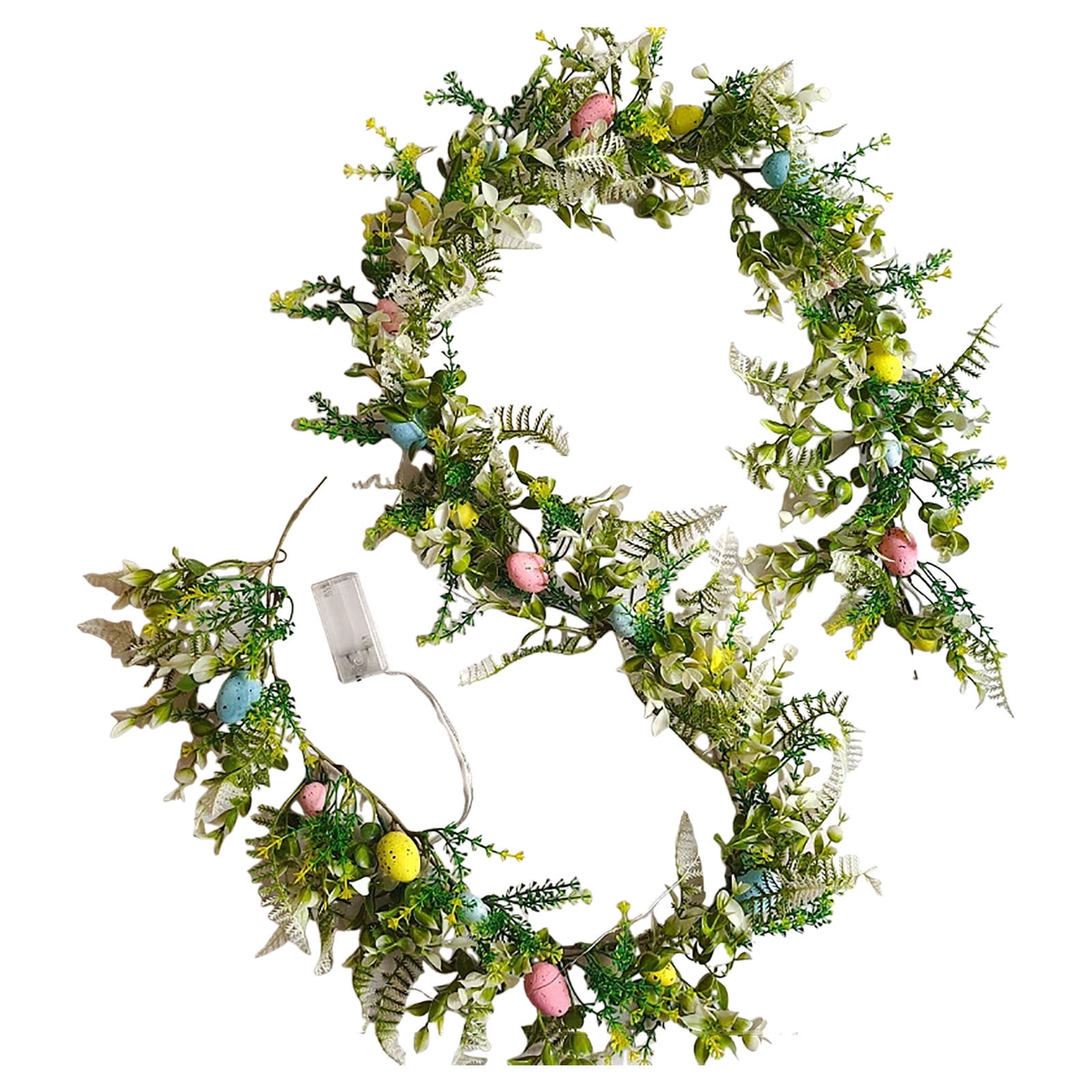 Tigivemen Easter Vine Easter Egg Green Leaf Decoration Green Indoor ...