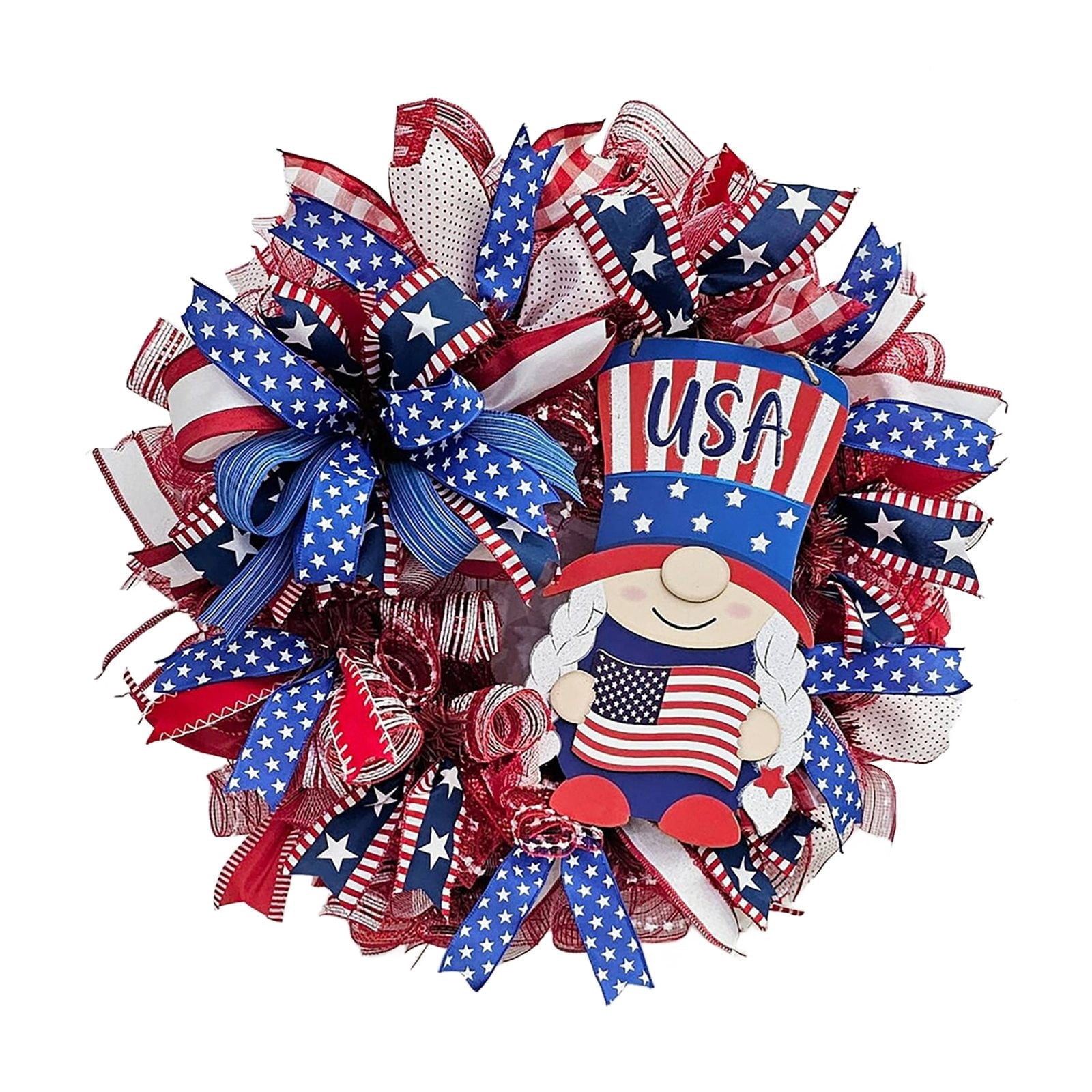 Tigivemen Patriotic USA Independence Day Garland Memorial Day Garland ...