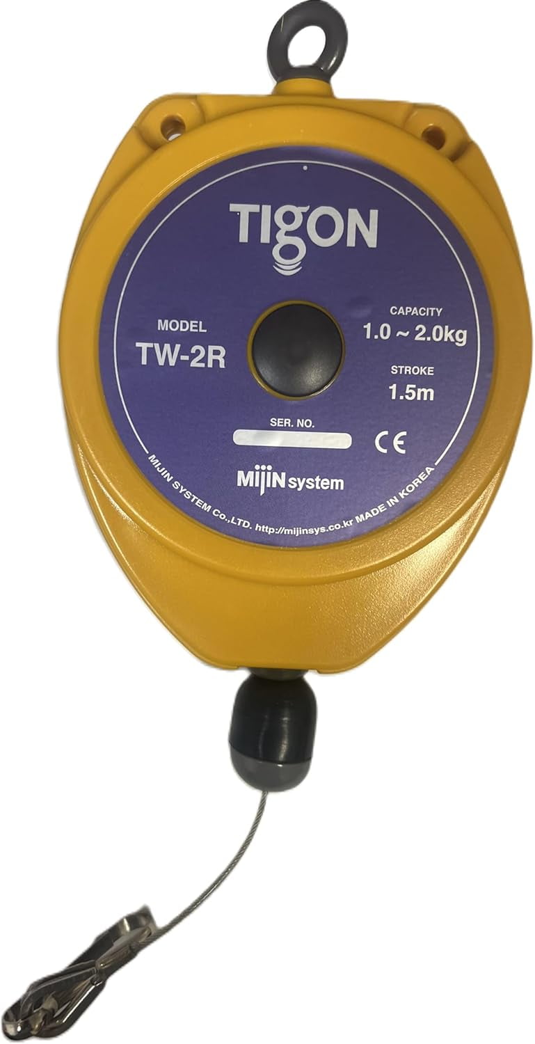 Tigon TW-2R Retractor, Spring/Tool Balancer, (Load Capacity: 1-2 kg/2.2-4.4 lbs) Adjustable ...