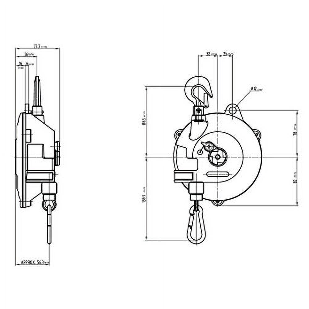 Tigon TW-5 Spring Balancer, Tool Balancer with Steel Cable, (Load ...