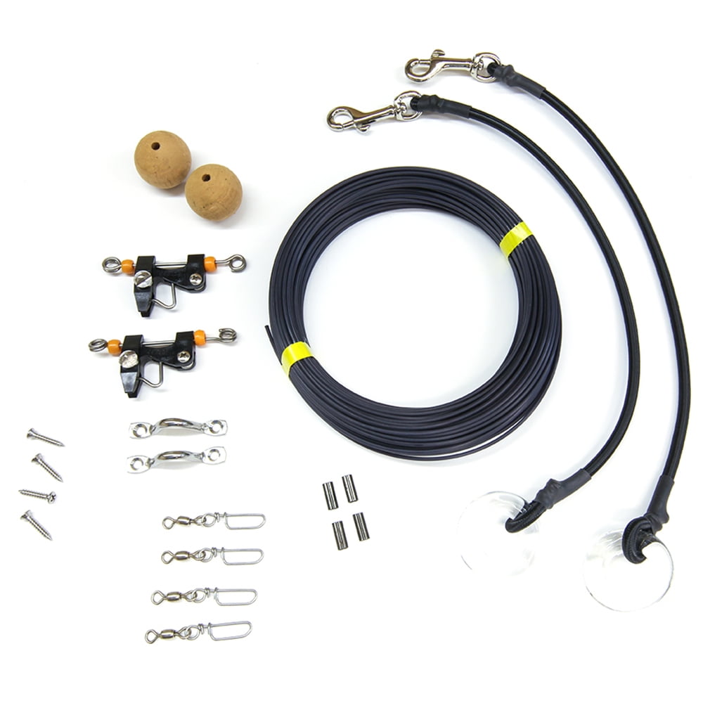 Tigress Outriggers Deluxe Rigging Kit - 400lb Black Mono 88602 ...